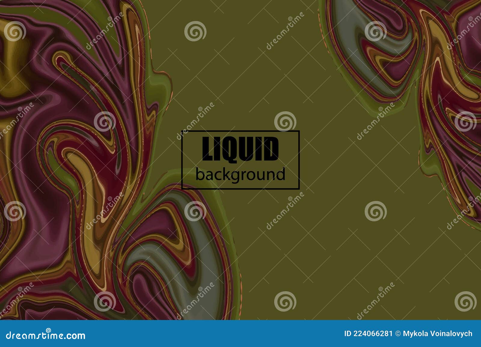 Abstract Liquid Paint Color Background. Vector Illustration Stock ...