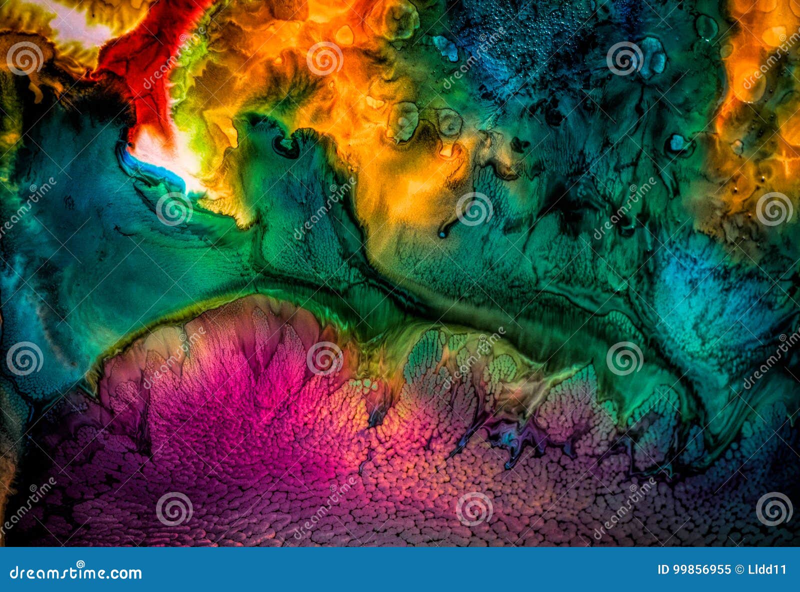 Abstract Liquid Painting with Texture Stock Image - Image of splash ...