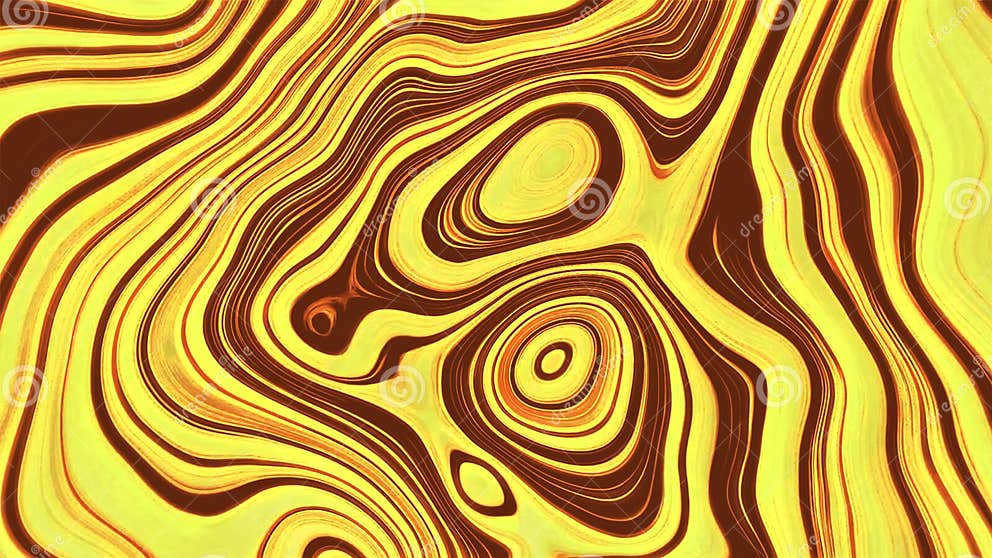 Abstract Liquid Patterns, Flowing Fluid Shapes. Motion. Flowing Liquid ...
