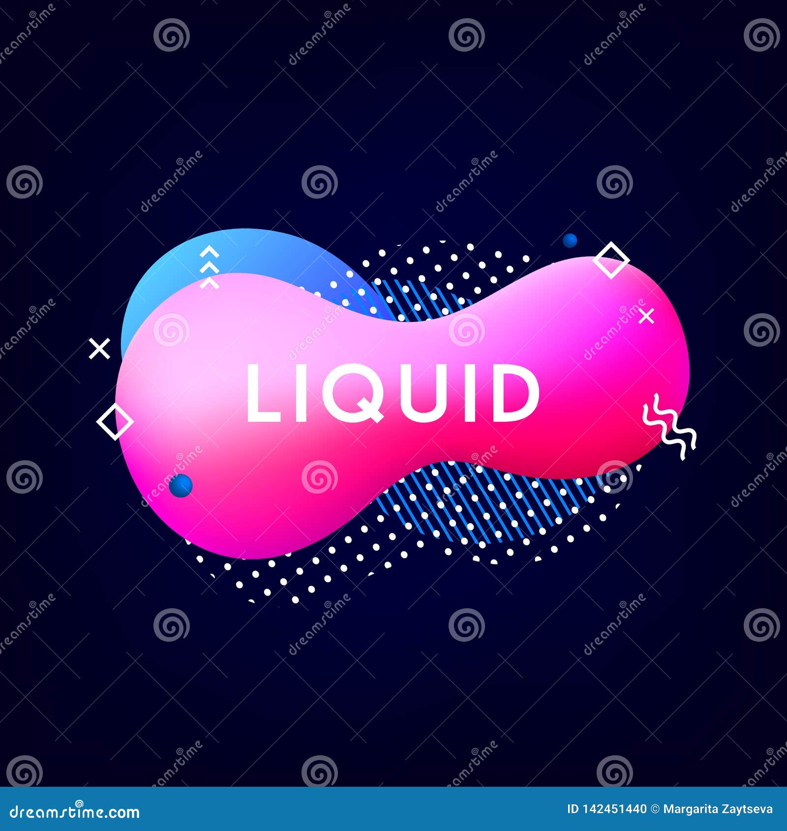 Abstract liquid shape. stock vector. Illustration of minimal - 142451440