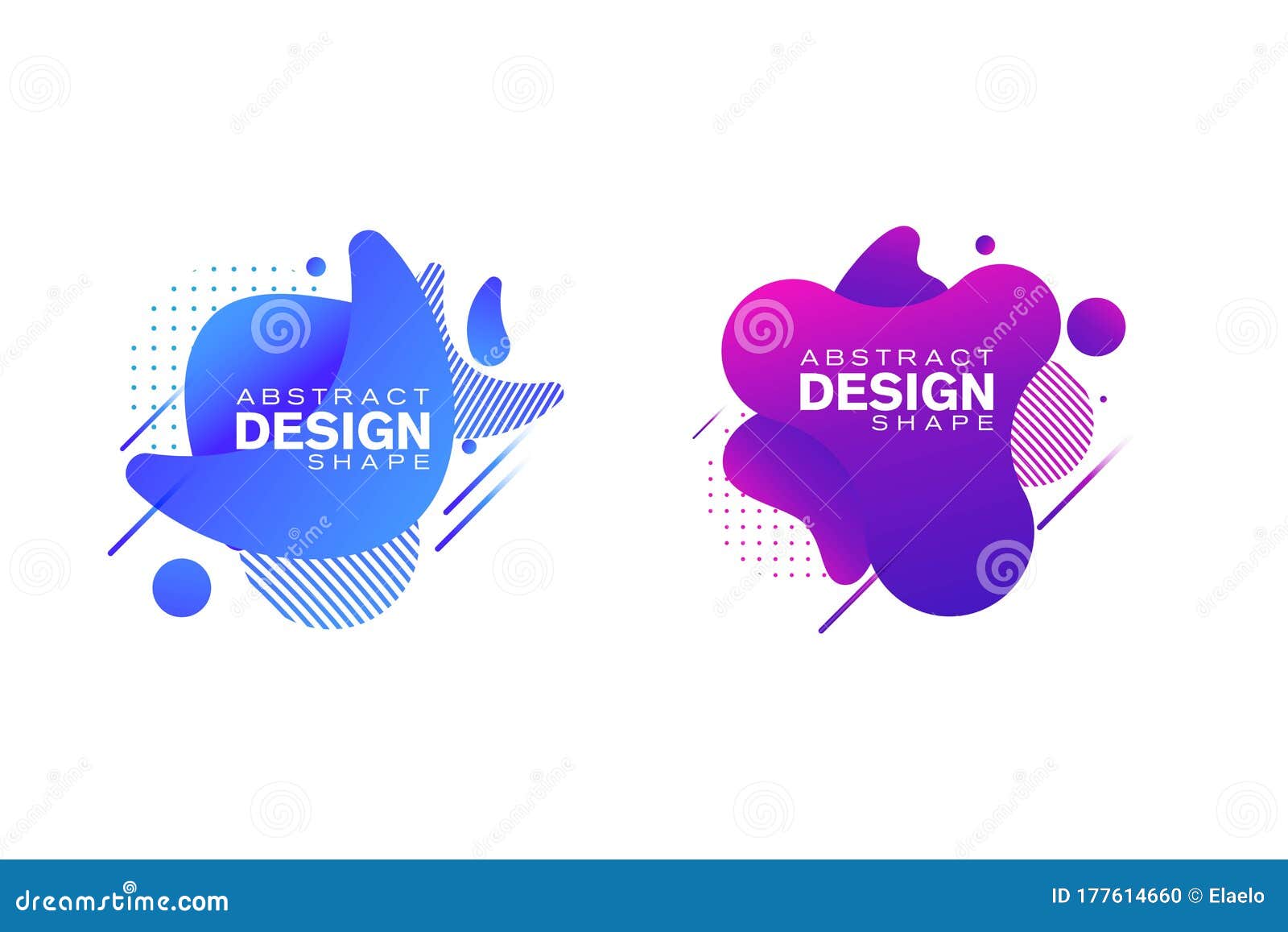 Abstract Liquid Shape Fluid Design Stock Vector - Illustration of cool ...