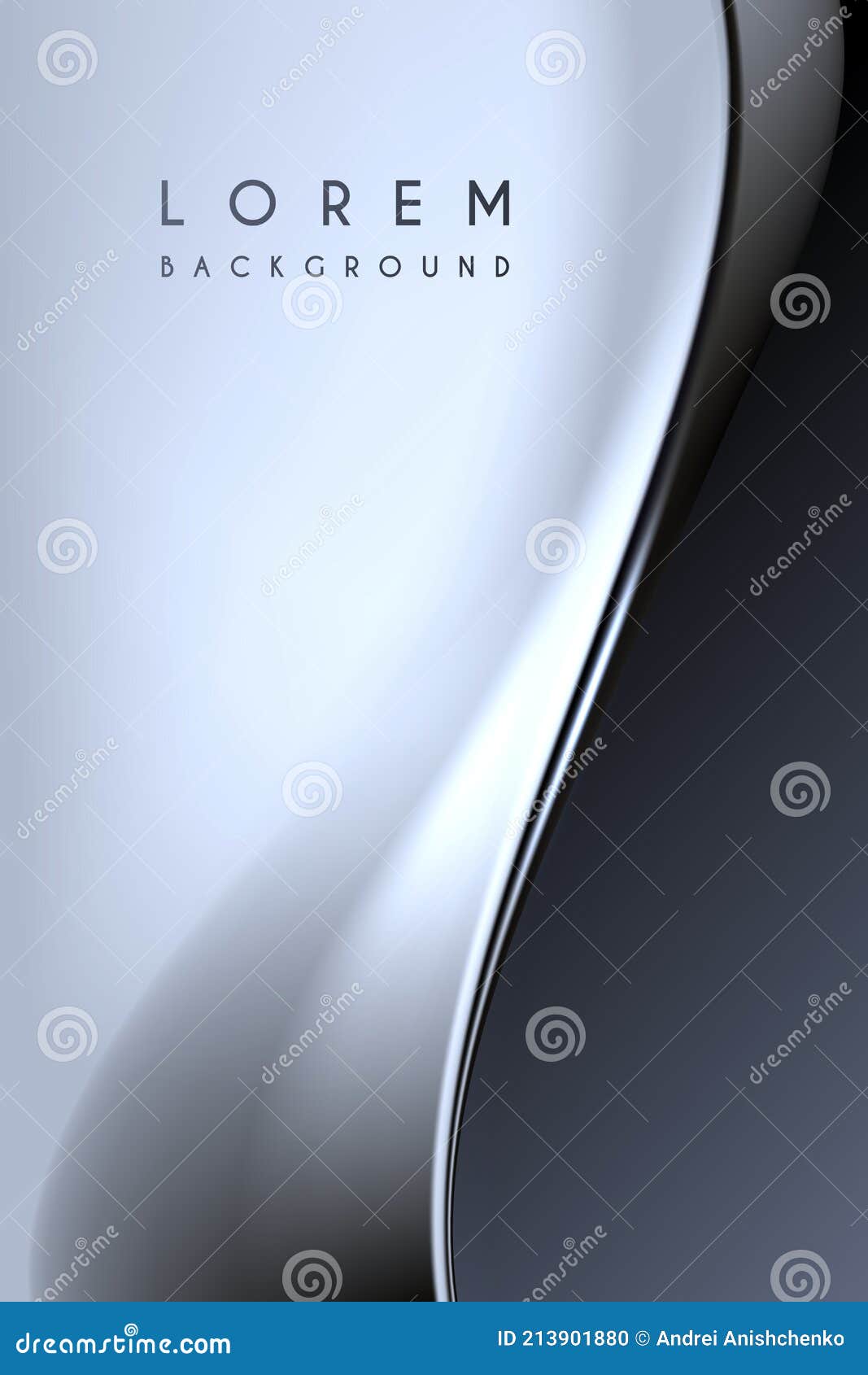 Abstract Liquid Silver Wave Background Stock Vector - Illustration of ...