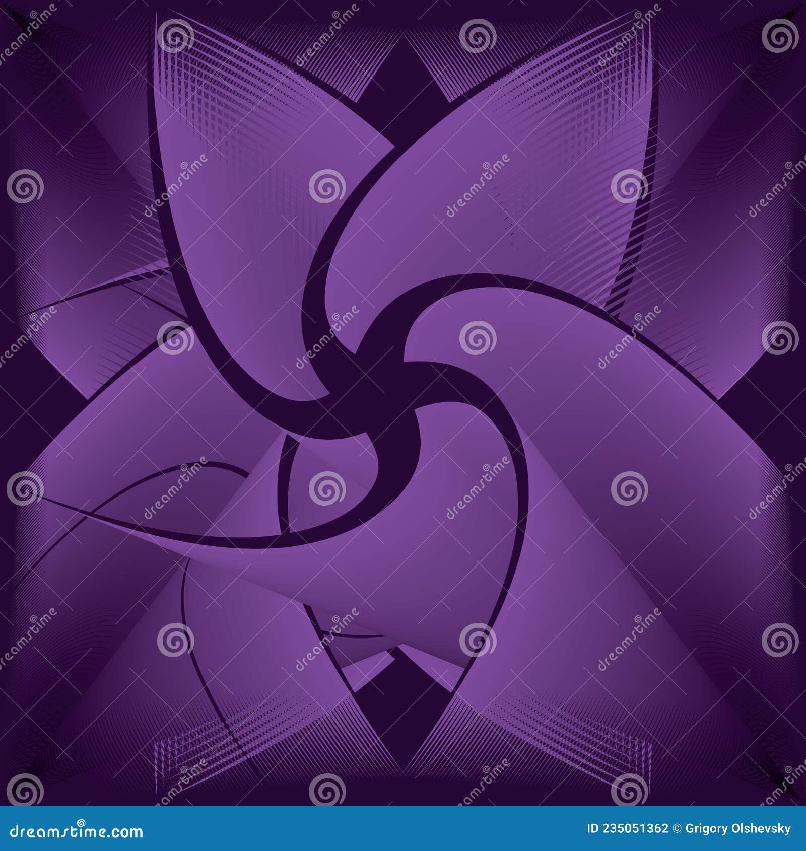Abstract Liquid Spiral Paint Design Element Stock Vector - Illustration ...