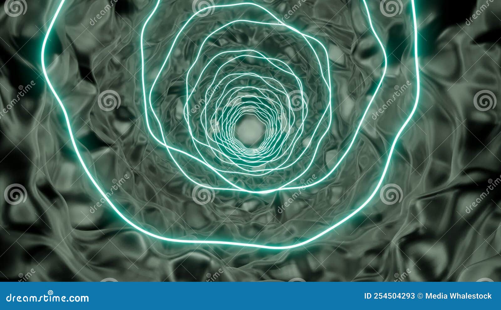 Abstract Liquid Vortex and Hypnotic Motion of Concentric Rings. Design ...