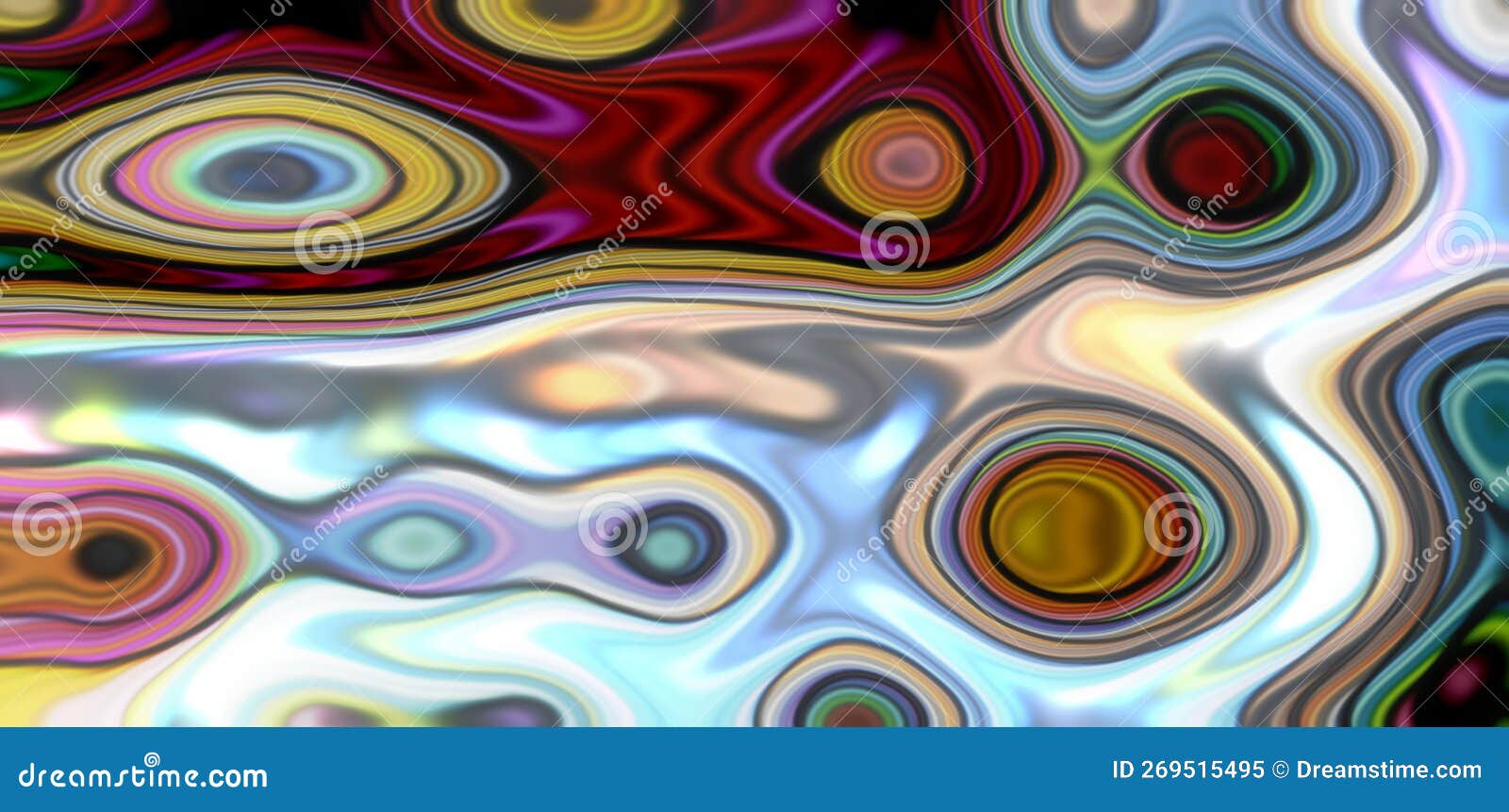 Abstract Liquid Wave Background, Flowing Liquid Stock Illustration ...