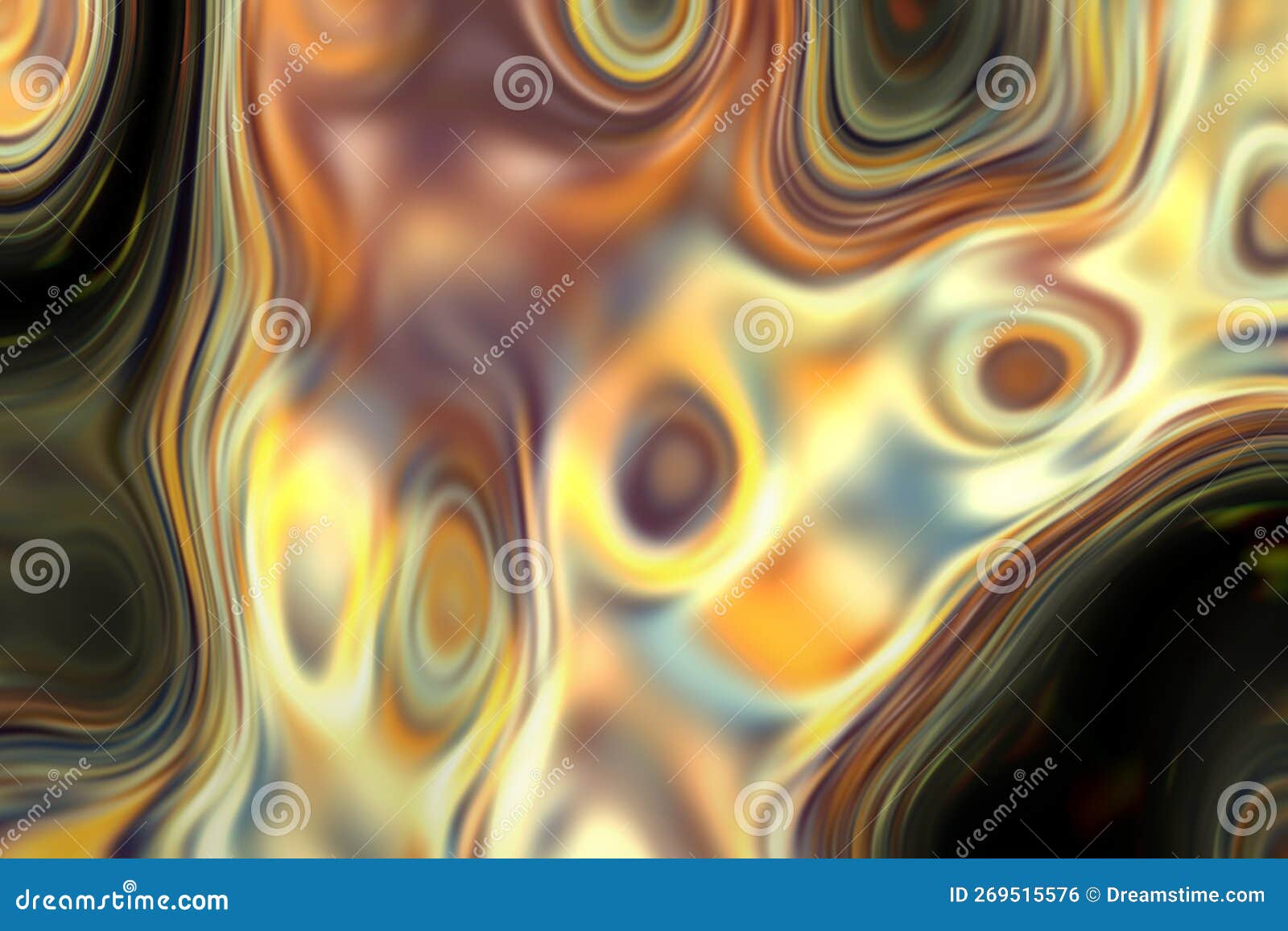 Abstract Liquid Wave Background, Flowing Liquid Stock Illustration ...