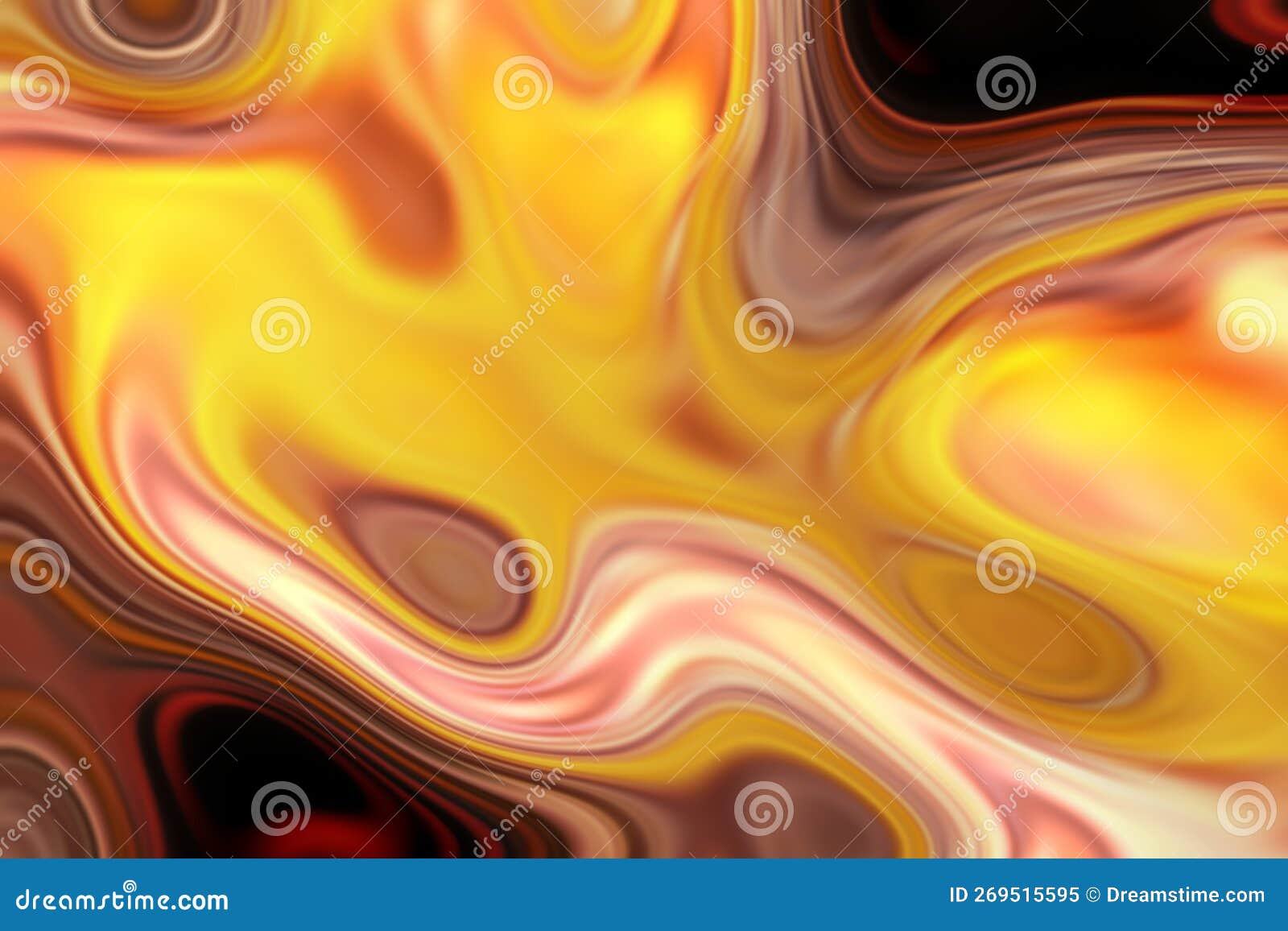 Abstract Liquid Wave Background, Flowing Liquid Stock Illustration ...