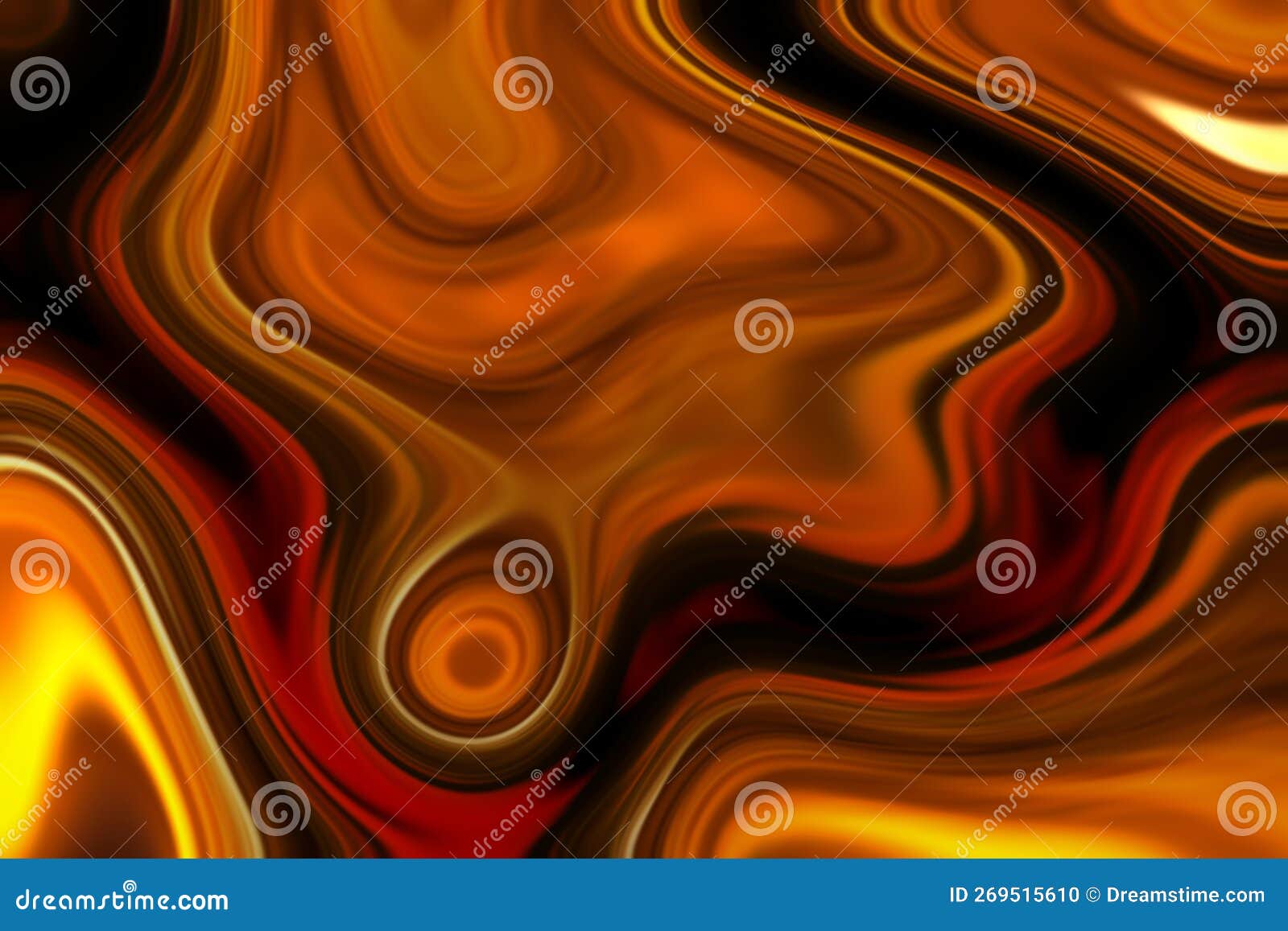 Abstract Liquid Wave Background, Flowing Liquid Stock Illustration ...
