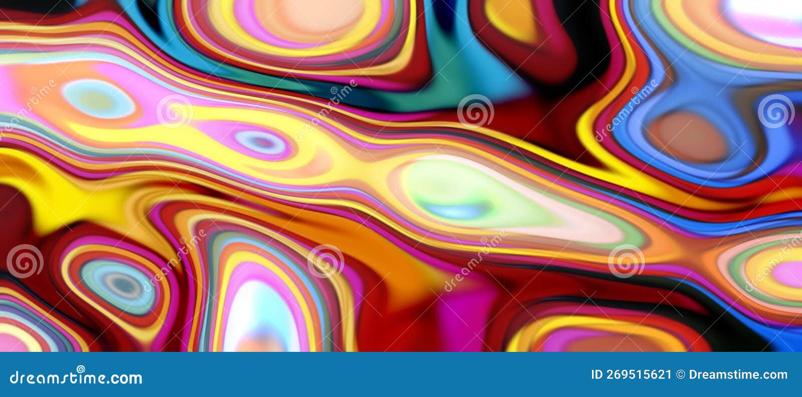 Abstract Liquid Wave Background, Flowing Liquid Stock Illustration ...