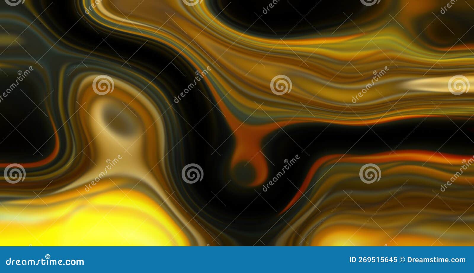 Abstract Liquid Wave Background, Flowing Liquid Stock Illustration ...