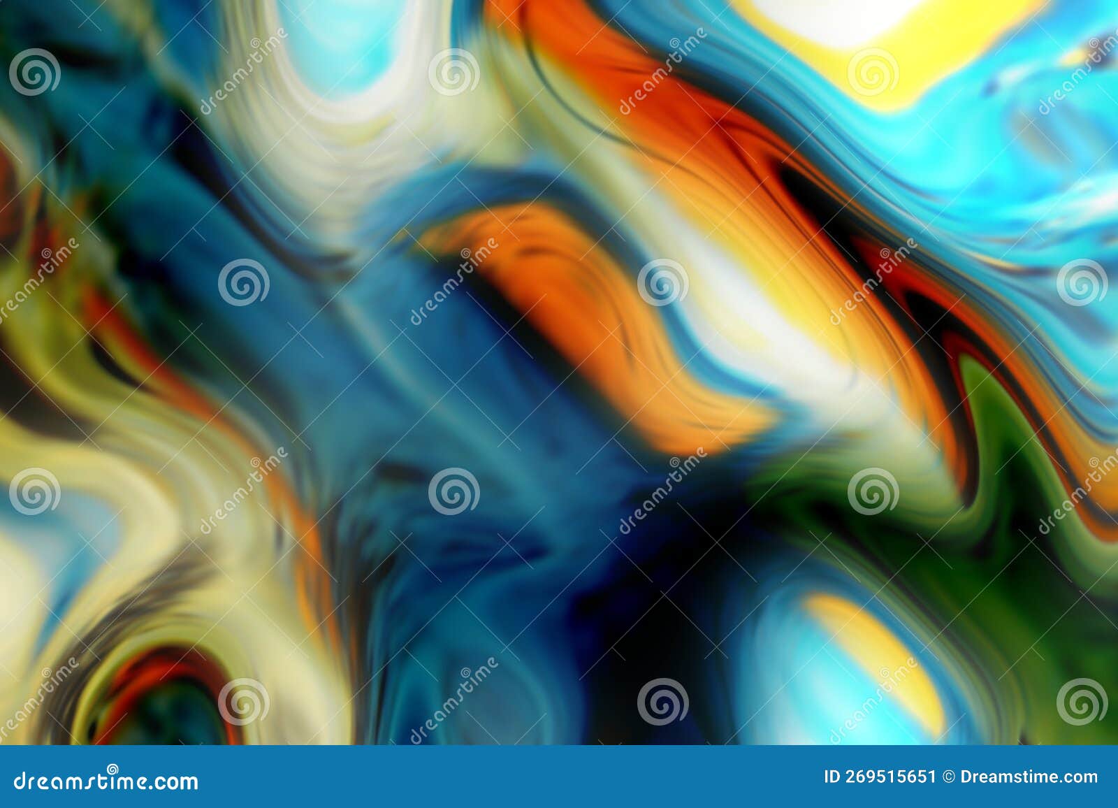 Abstract Liquid Wave Background, Flowing Liquid Stock Illustration ...
