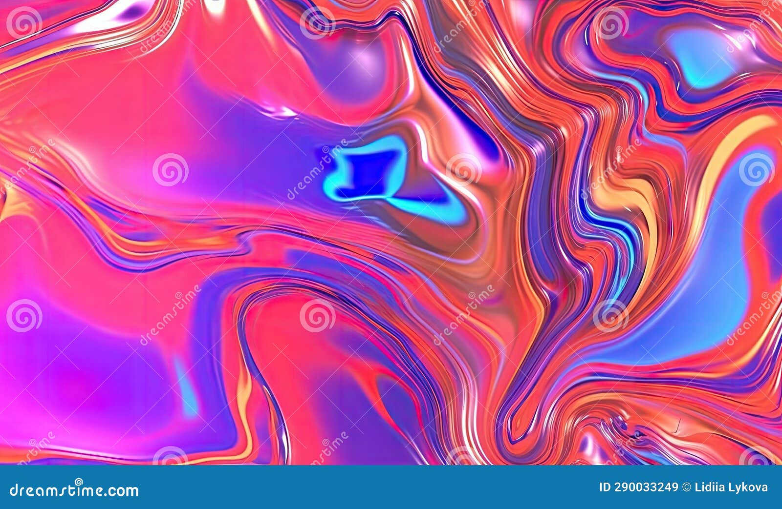 Abstract Liquid Wave Wallpaper. Creative Holographic Banner. Created ...