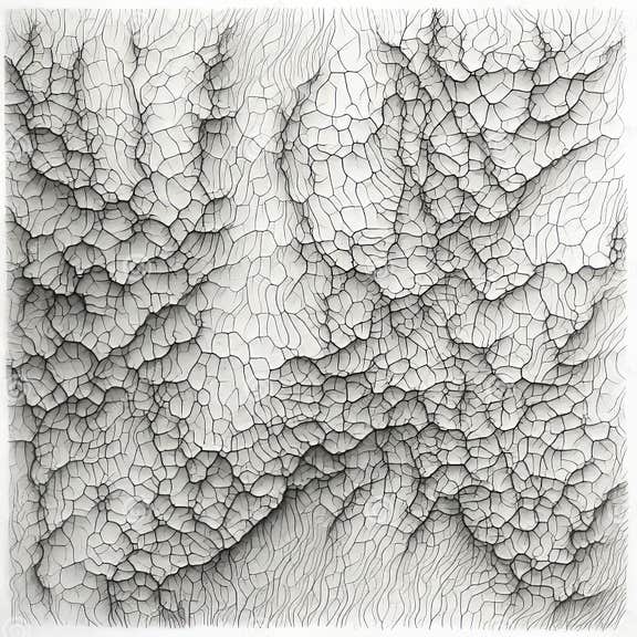 Abstract Lithography Art with Random Pencil Doodle Lines Texture Stock ...