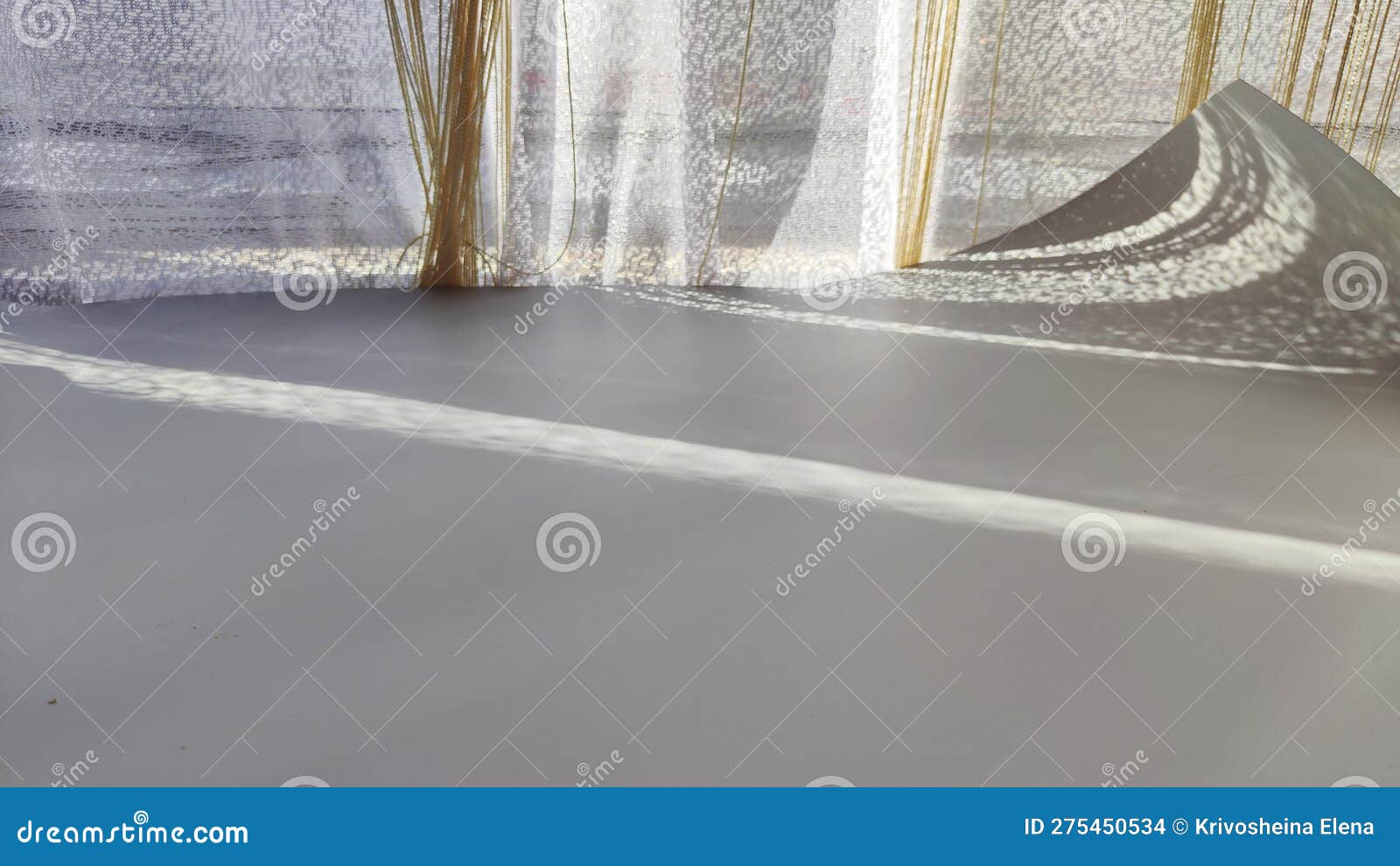 Abstract Location and Background at the Window with Sunlight As a Strip ...