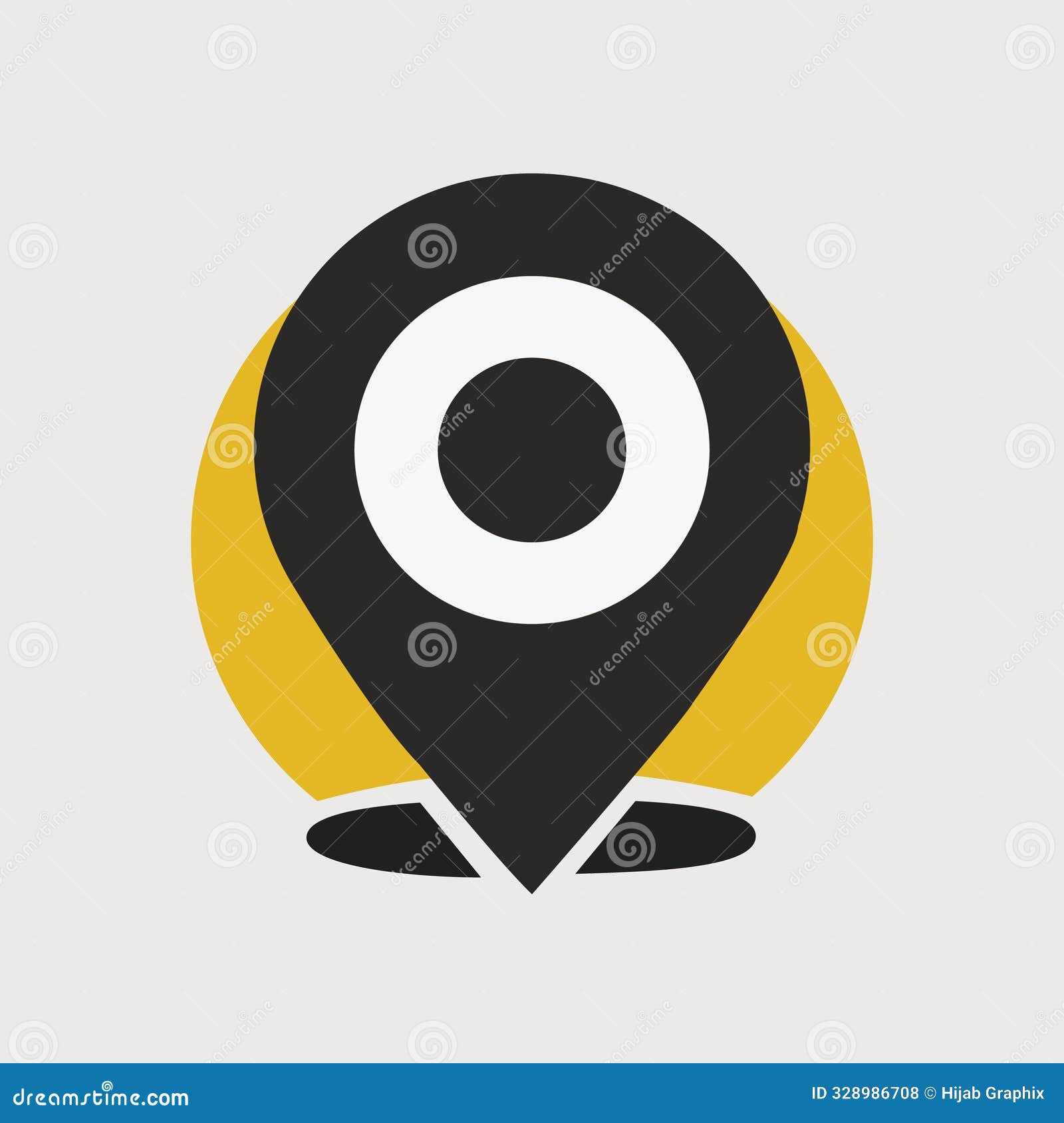 Abstract Location Icon Vector Illustration Stock Vector - Illustration ...