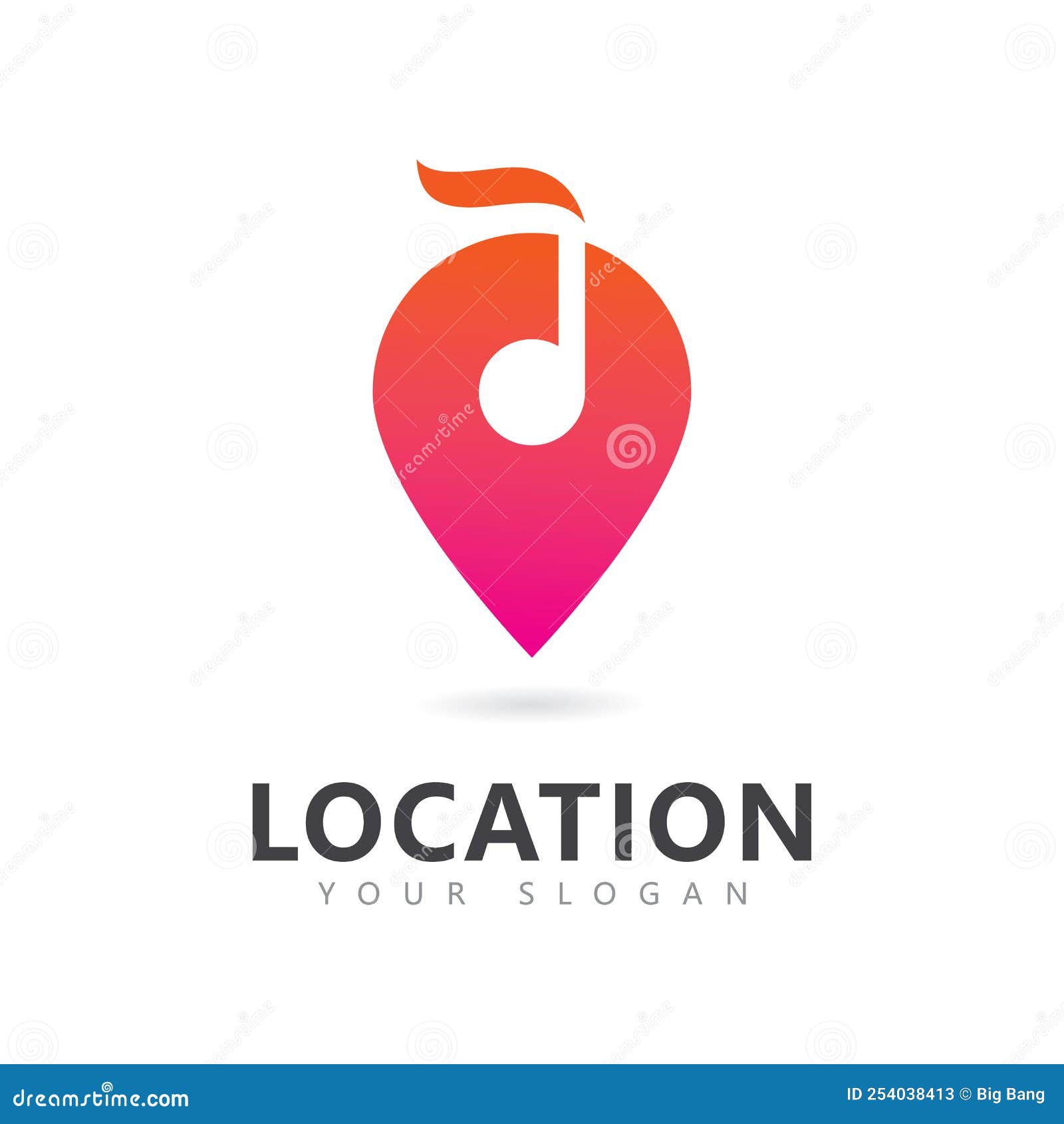 Abstract Location Pin Logo Icon Design Stock Vector - Illustration of ...