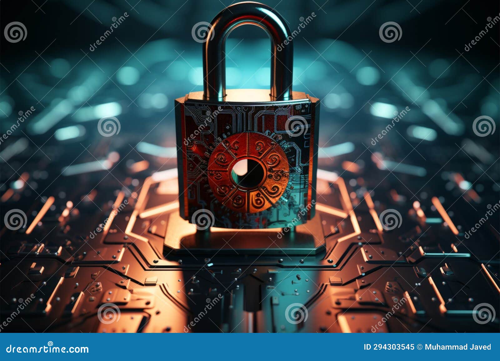 An Abstract Lock or Key Image is a Symbol of Security Stock ...
