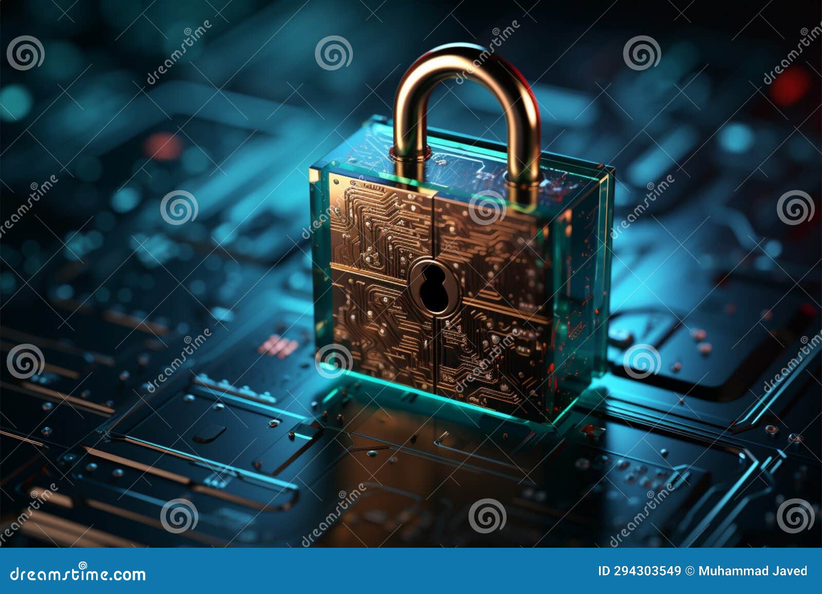 An Abstract Lock or Key Image is a Symbol of Security Stock ...