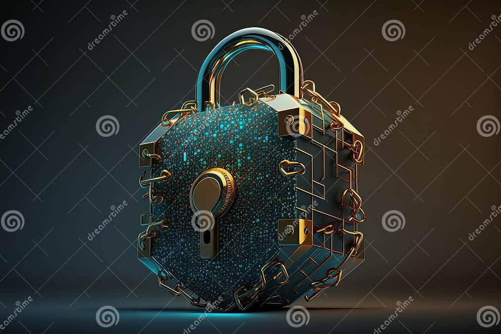 Abstract Lock and Key, Security and Safety Concept, Ai Generated ...