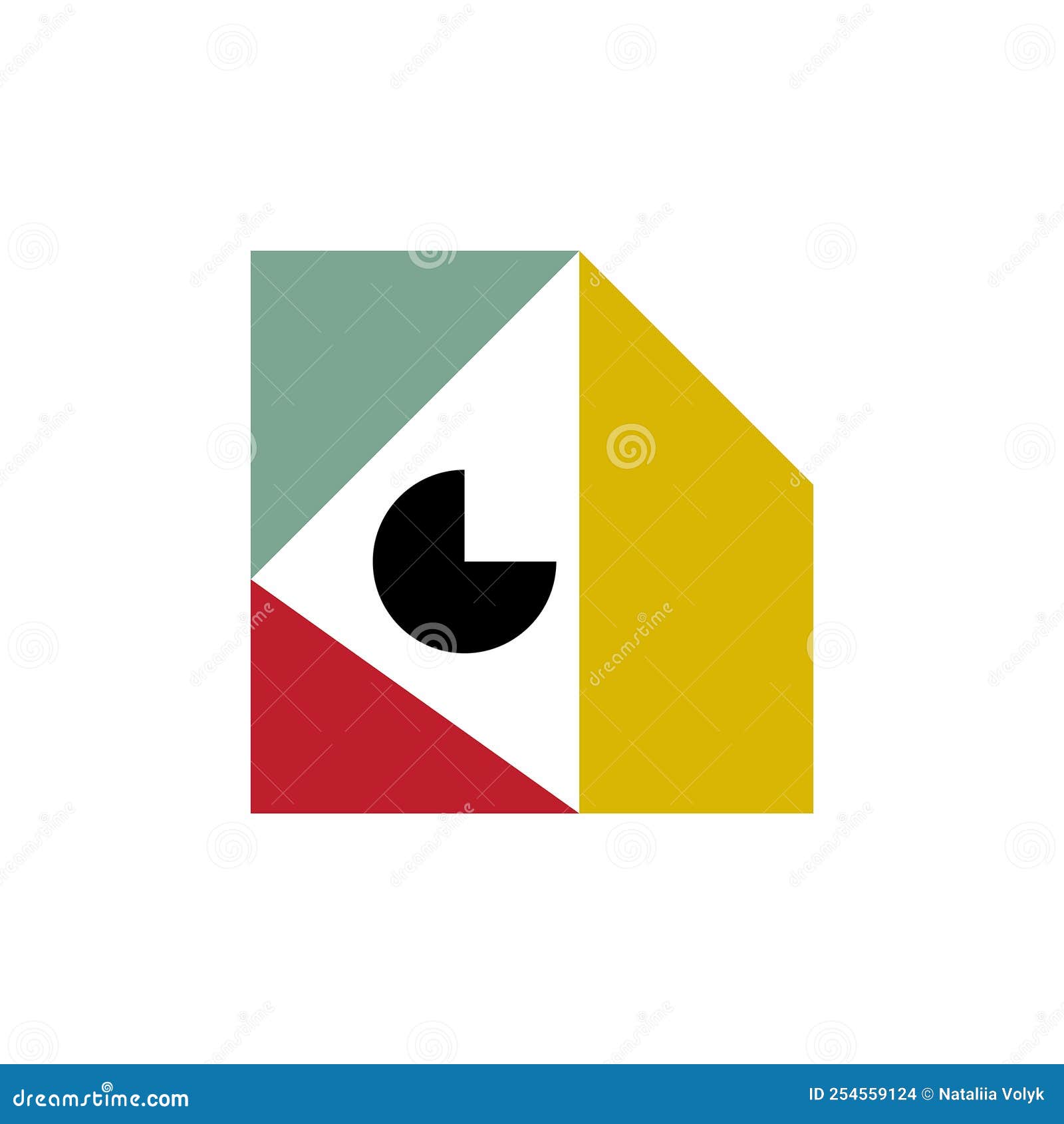 Abstract logo stock vector. Illustration of geometric - 254559124