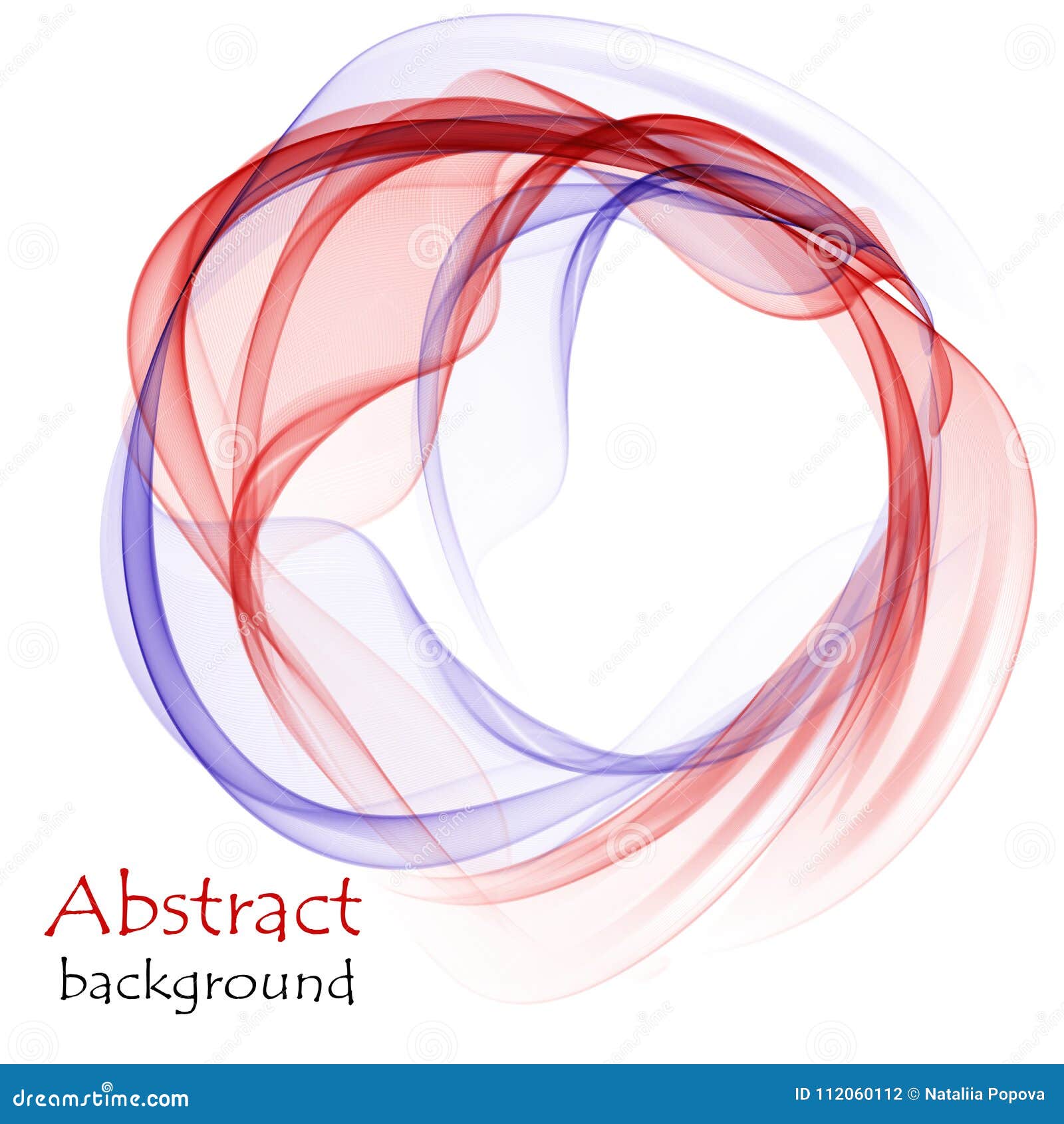 Abstract Logo with Abstract Waves in the Form of a Circle Stock ...