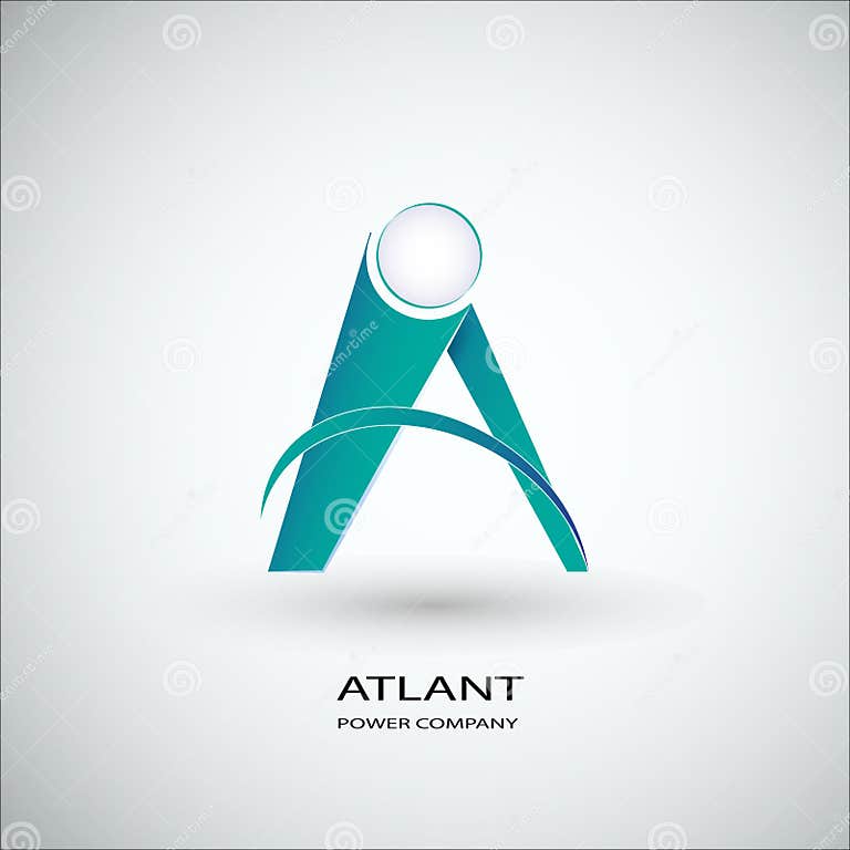 Abstract logo Atlant stock vector. Illustration of concept - 86231664