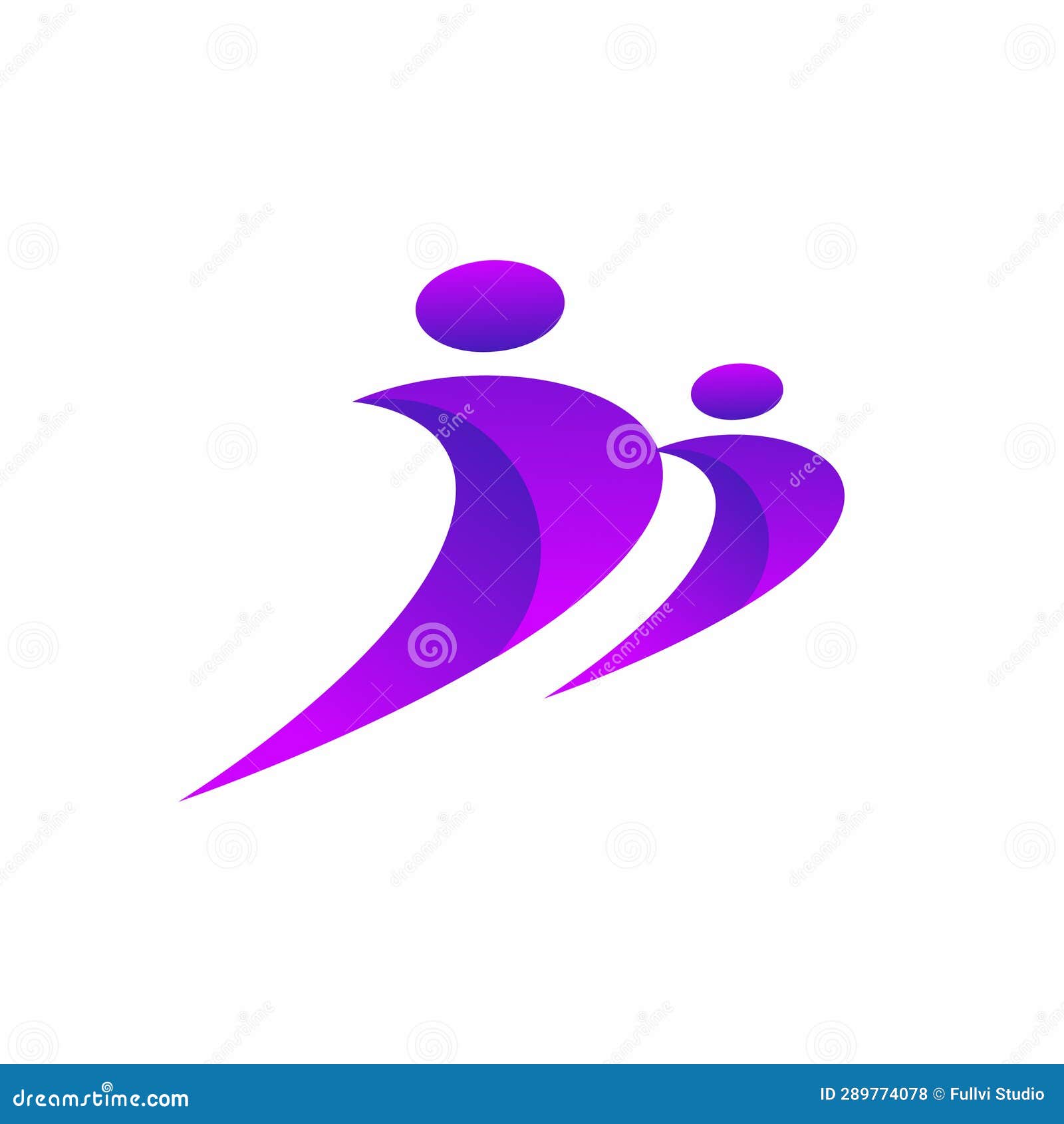 Abstract Logo Design Template Shapes People Stock Illustration ...