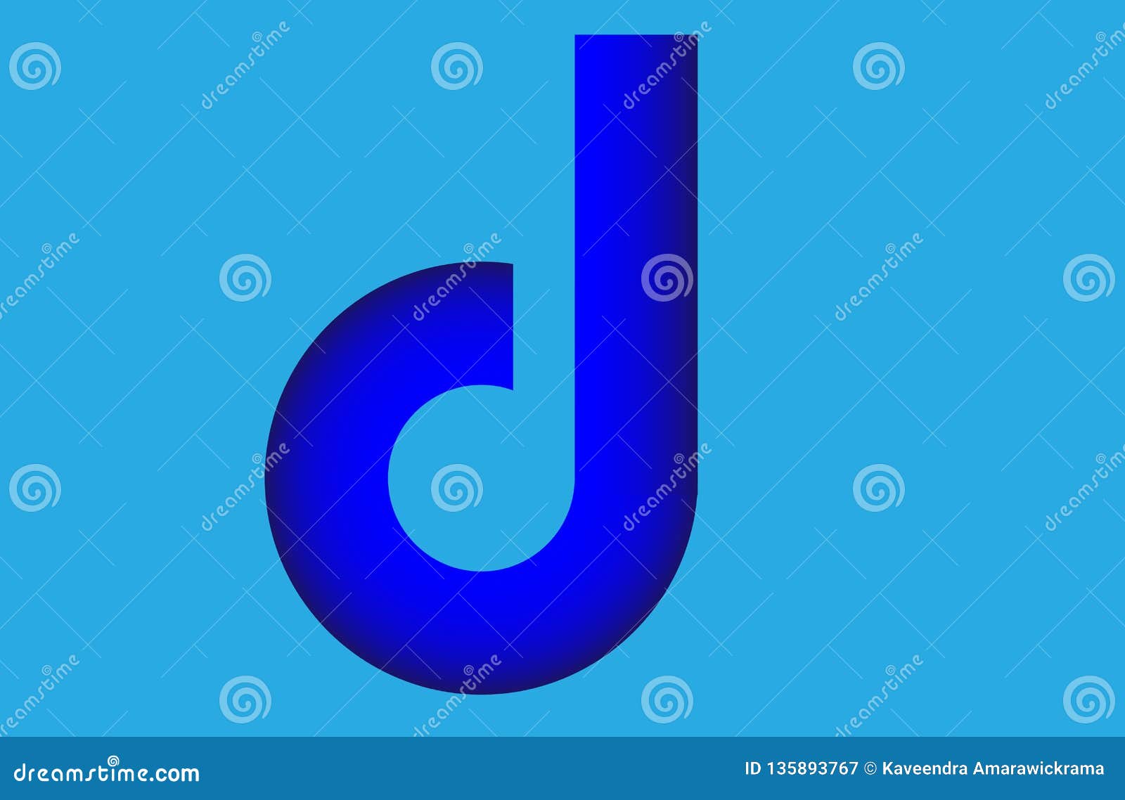 Abstract Logo Design Illustration. Modern Logo in Blue Color Background ...