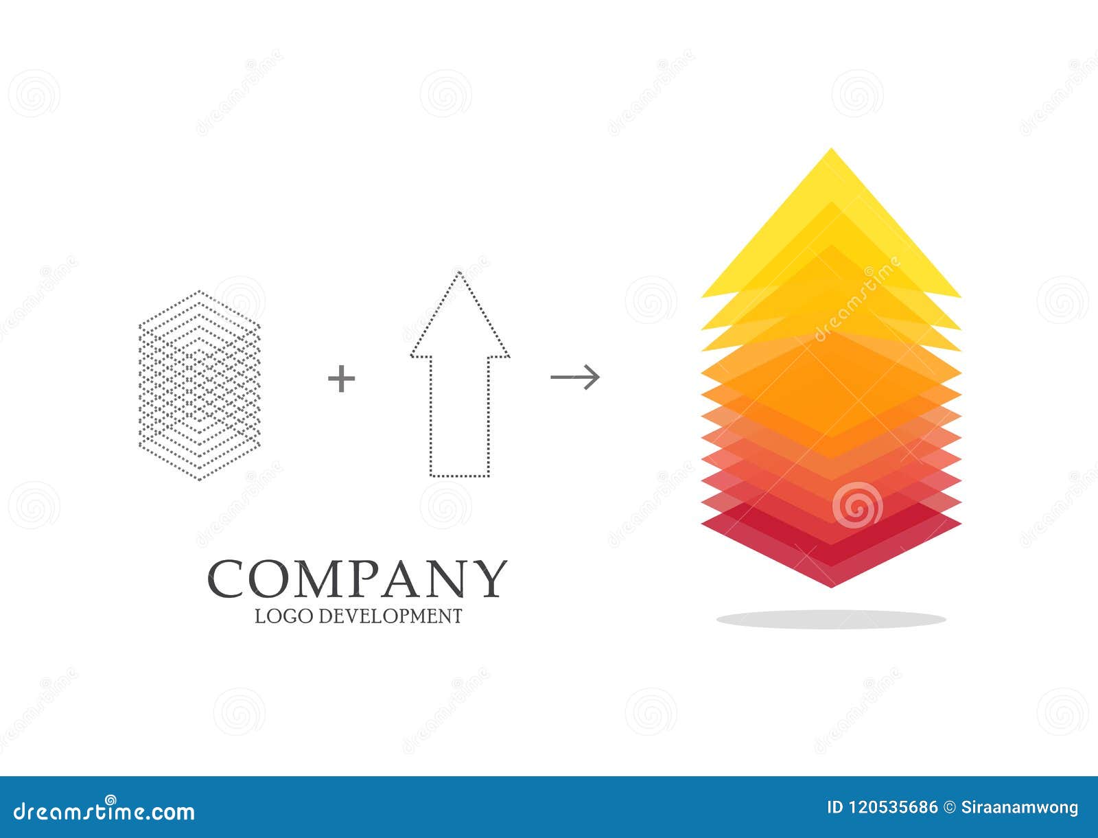 Abstract Logo Development Design Stock Vector - Illustration of crystal ...