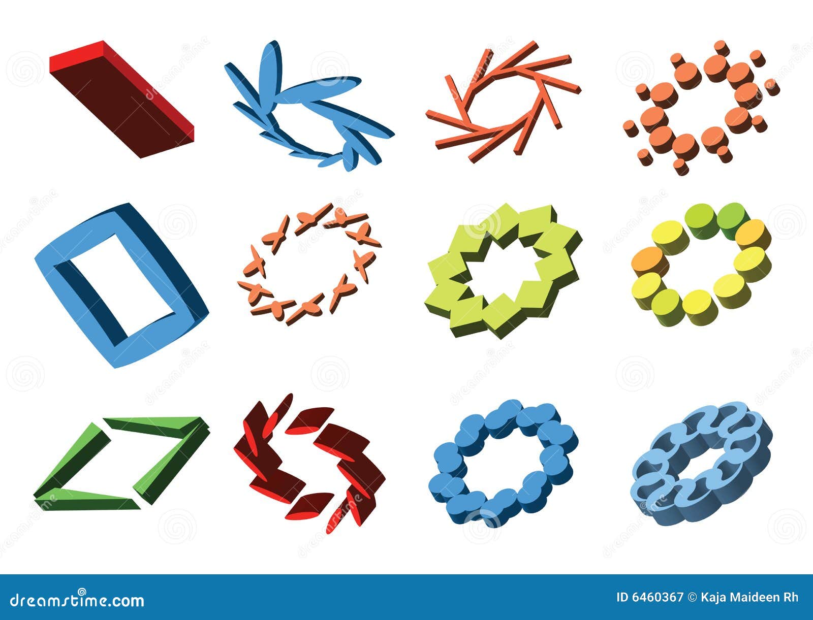 Abstract logo elements stock illustration. Illustration of element ...