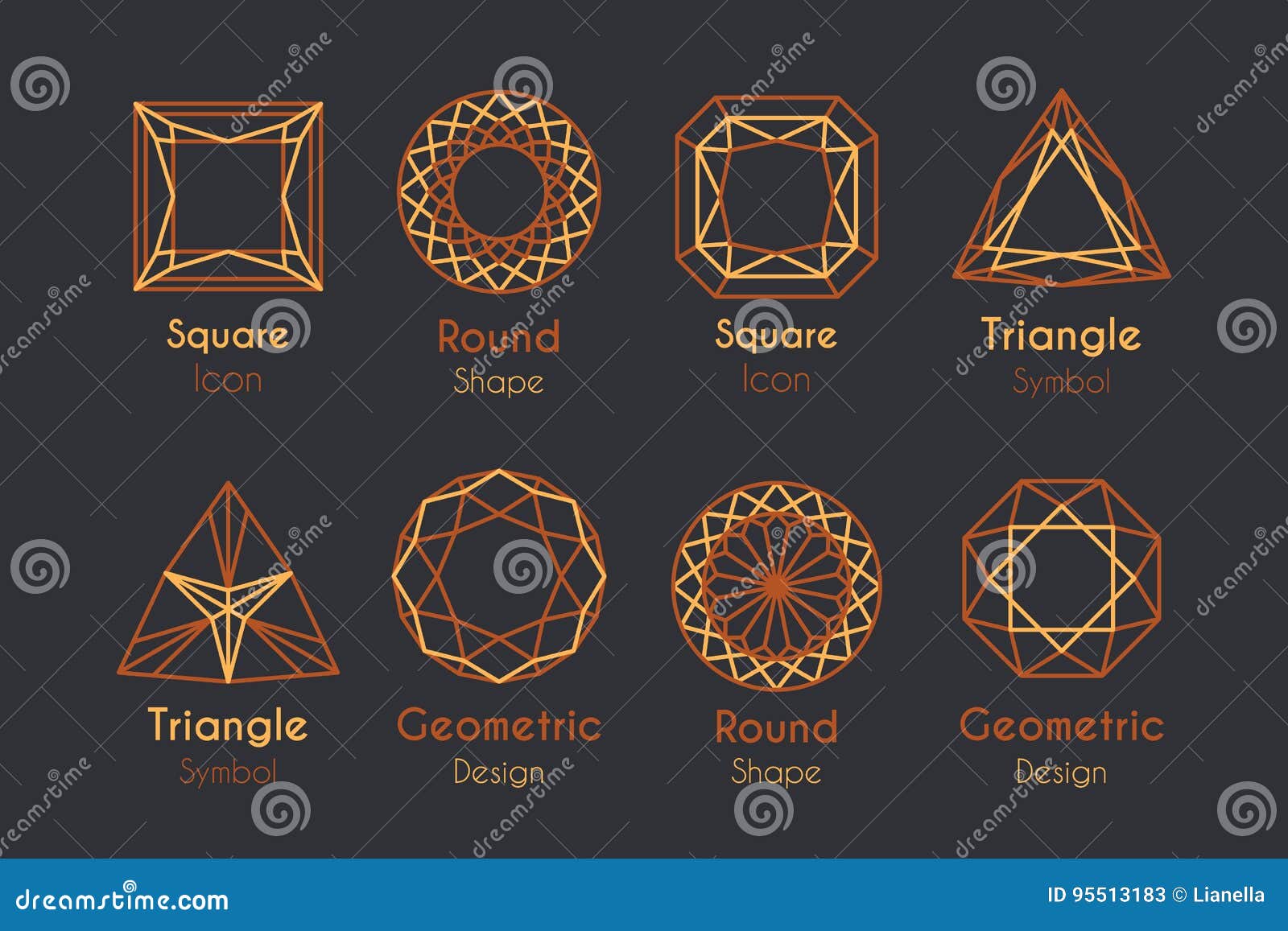 Abstract Logo or Emblems Set Stock Vector - Illustration of concept ...