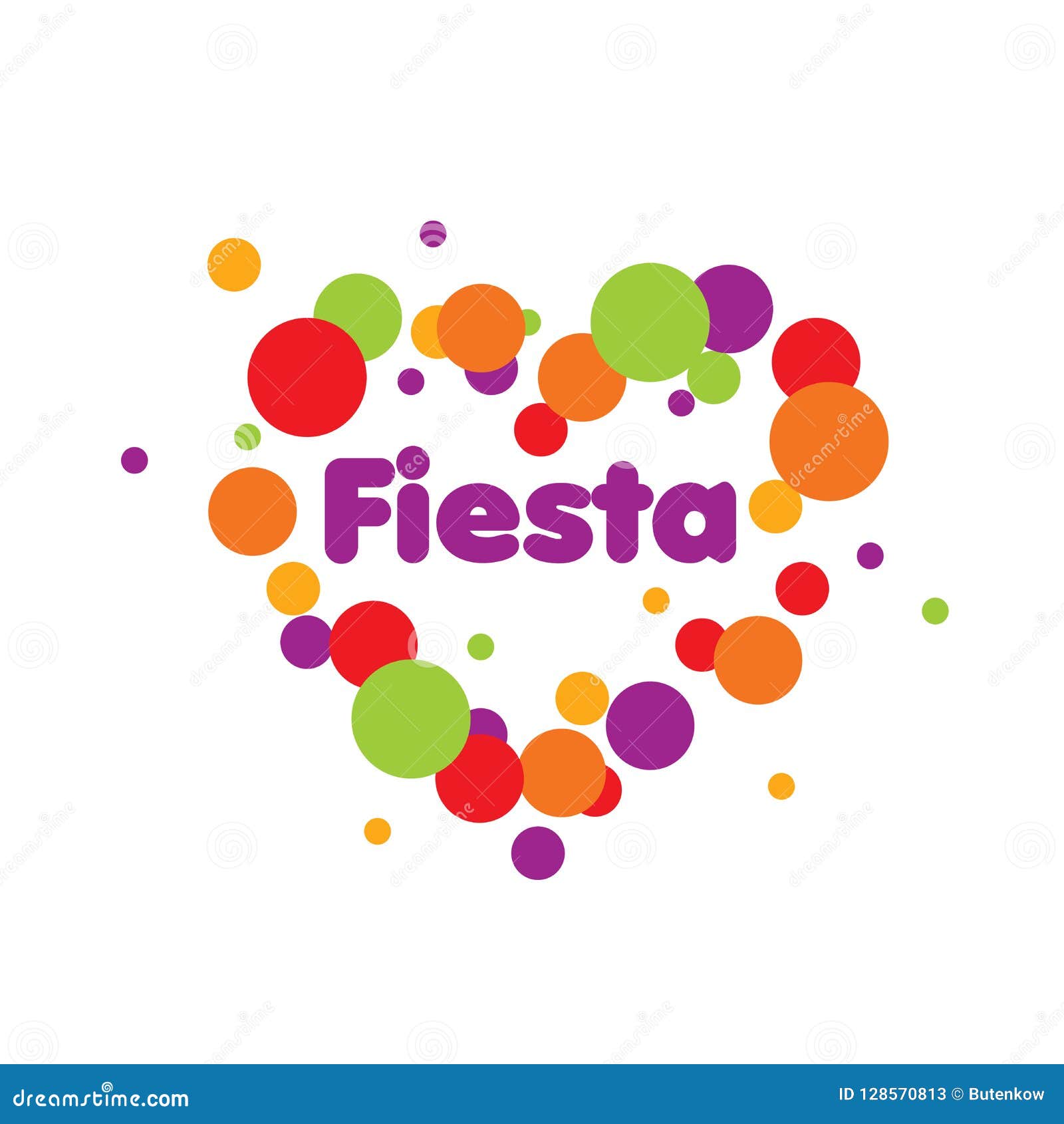 Abstract Logo for the Fiesta. Vector Illustration. Stock Vector ...
