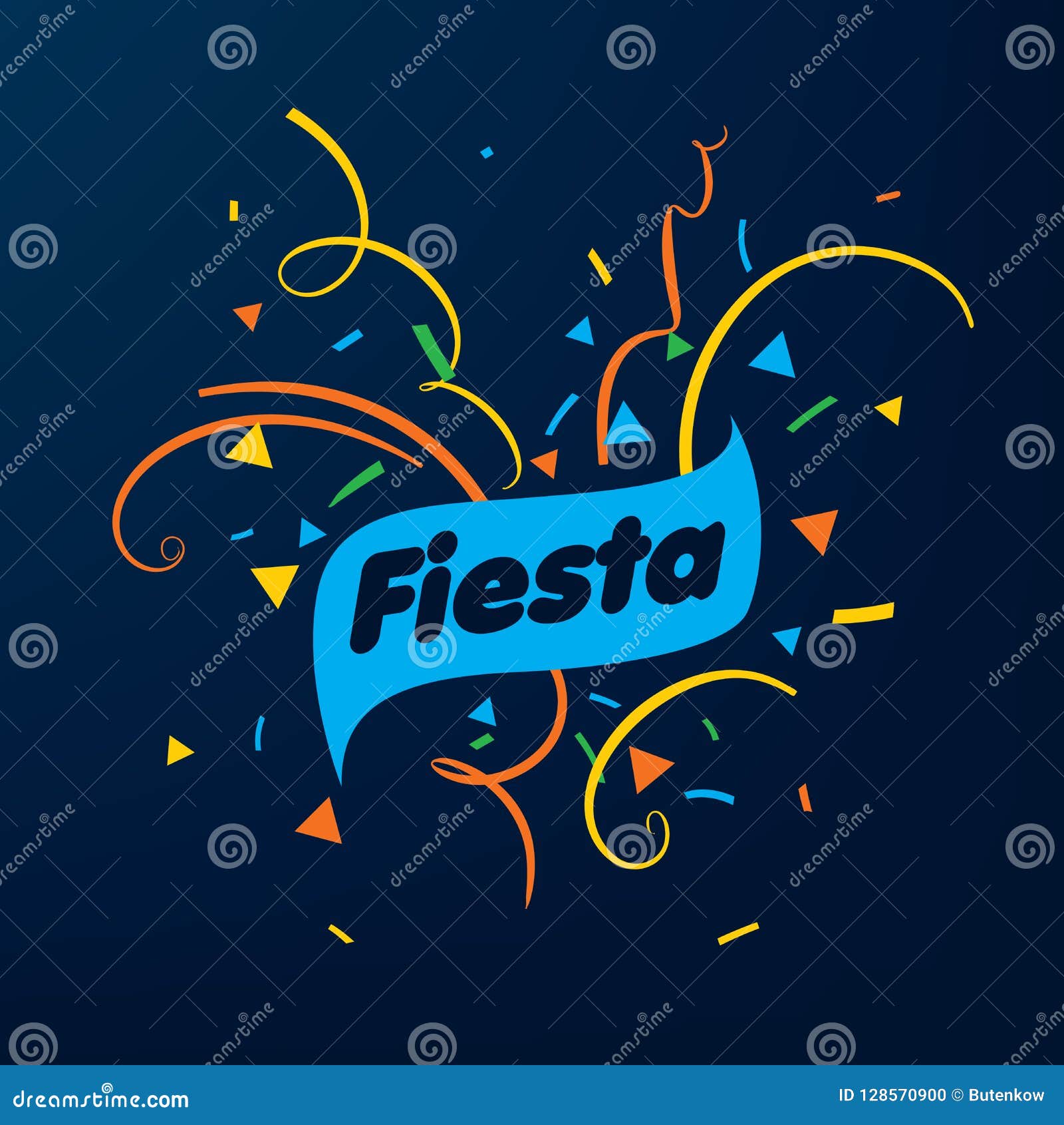 Abstract Logo for the Fiesta. Vector Illustration. Stock Vector ...