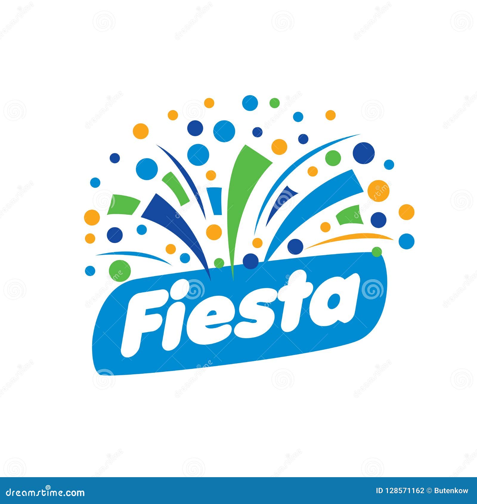 Abstract Logo for the Fiesta. Vector Illustration. Stock Vector ...