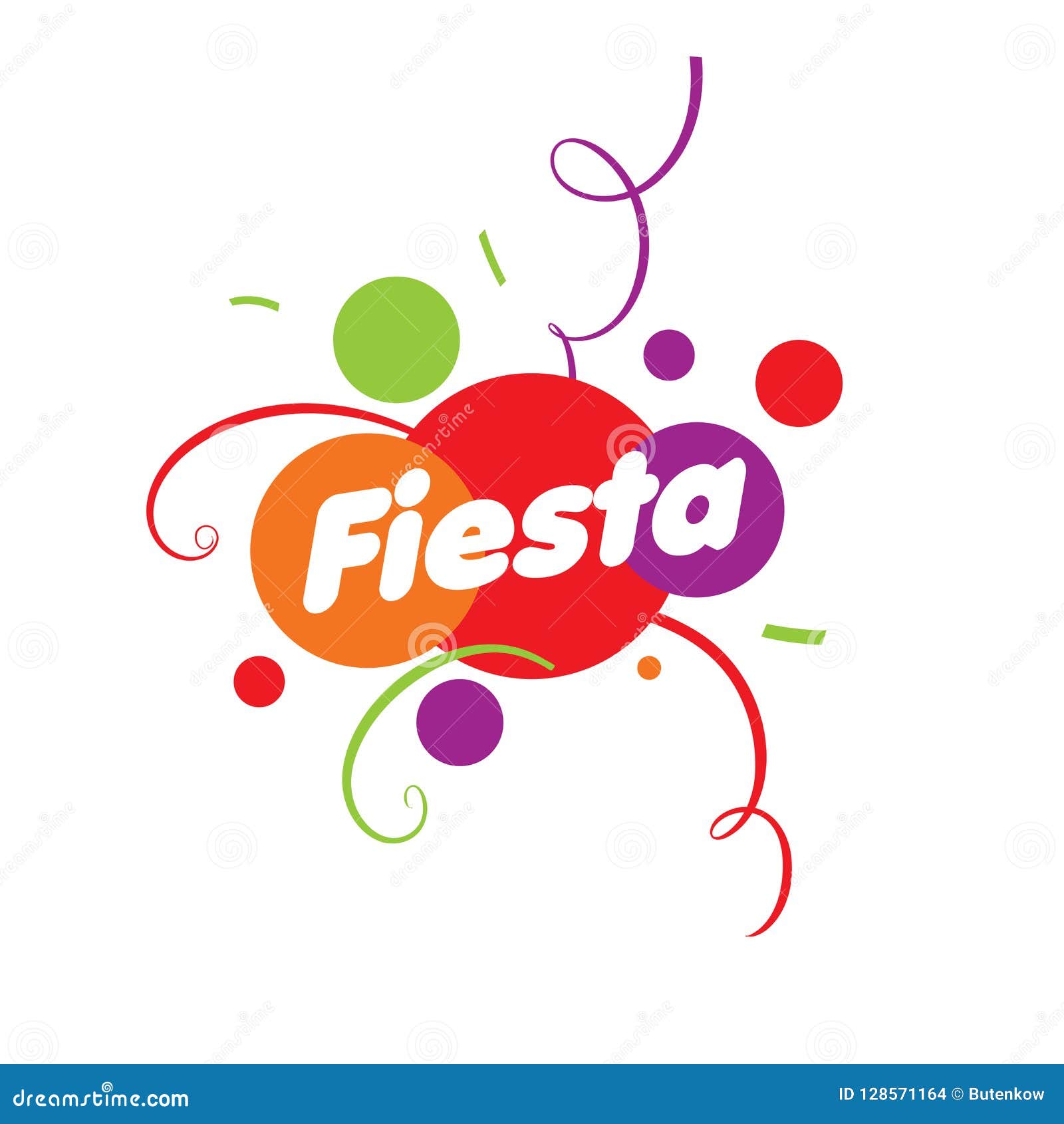 Abstract Logo for the Fiesta. Vector Illustration. Stock Vector ...
