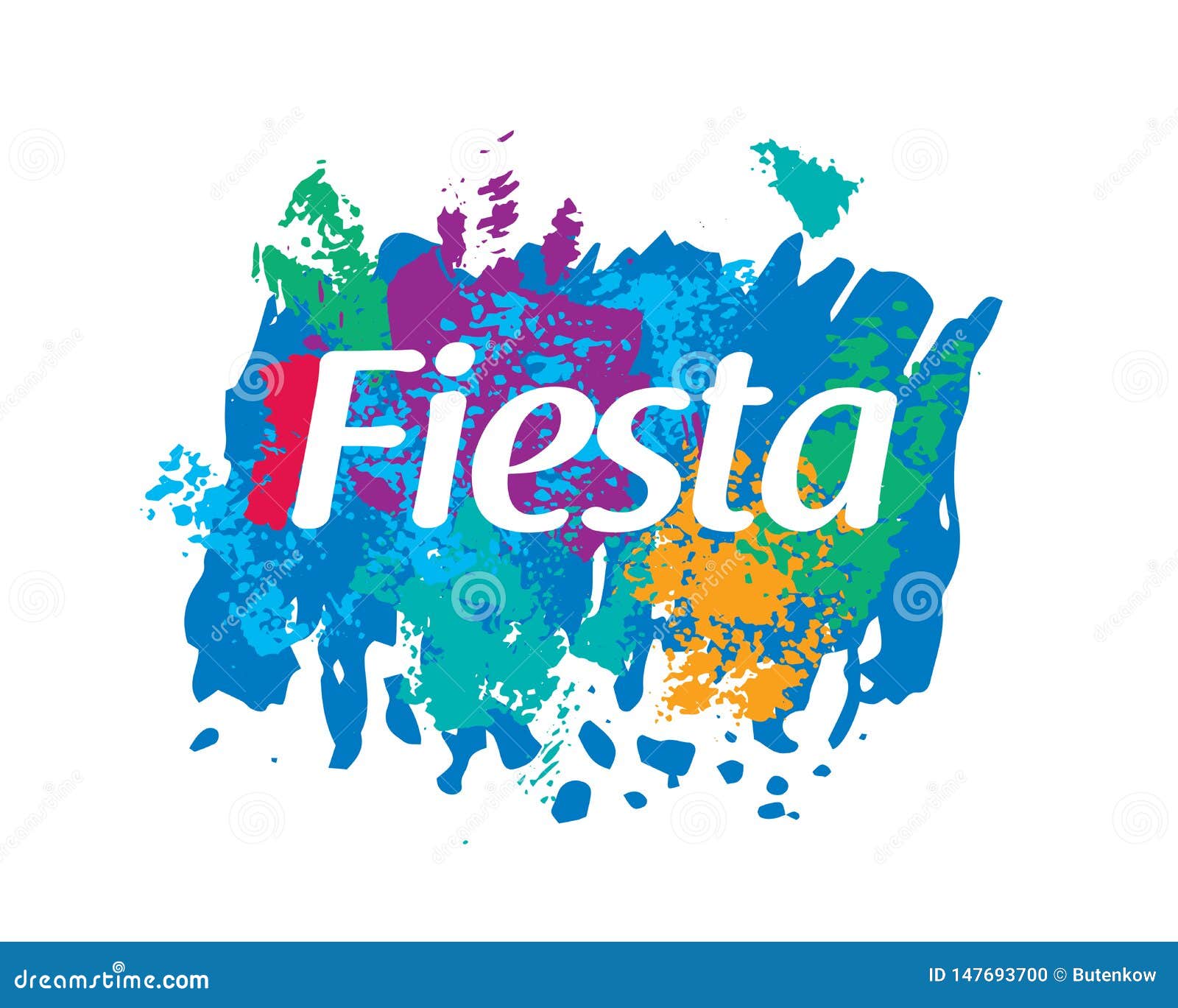 Abstract Logo for the Fiesta. Vector Illustration Stock Vector ...