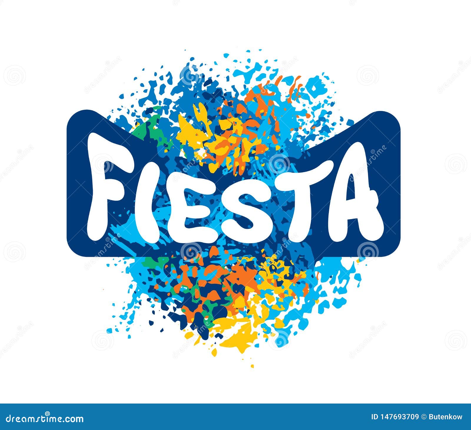 Abstract Logo for the Fiesta. Vector Illustration Stock Vector ...