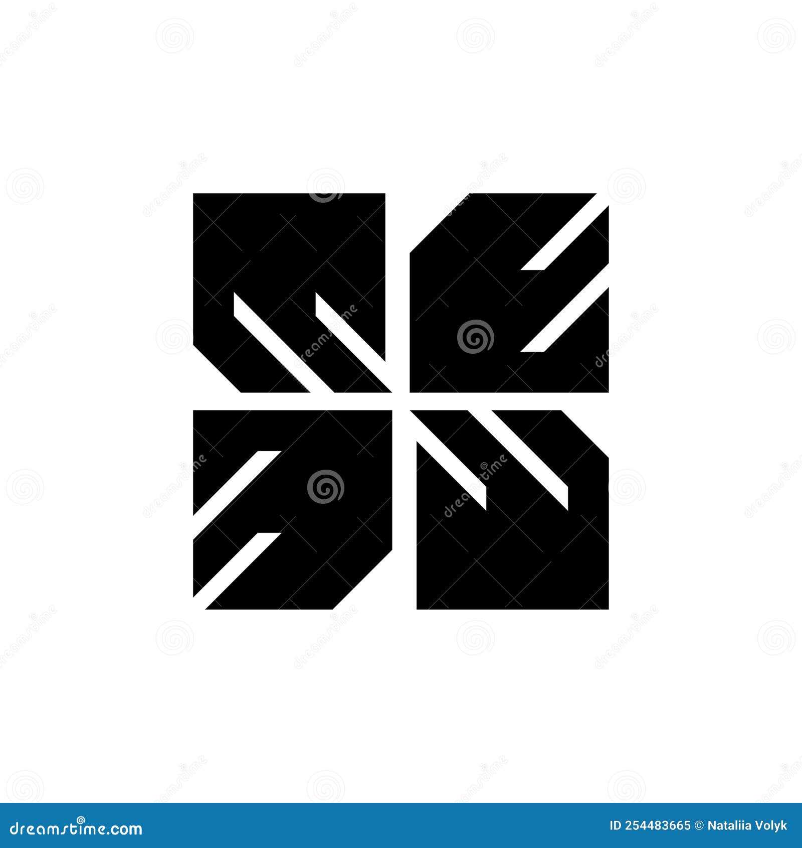 Abstract logo stock vector. Illustration of branding - 254483665