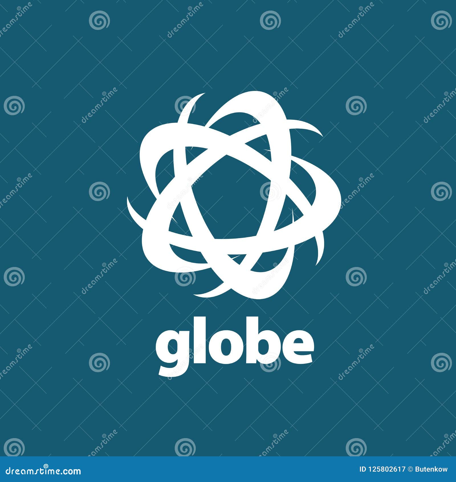 Abstract logo Globe stock vector. Illustration of element - 125802617