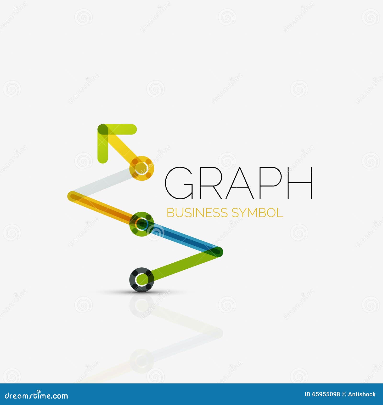 Linear Chart Icon. Data Comparison. Presentation Sign Vector ...