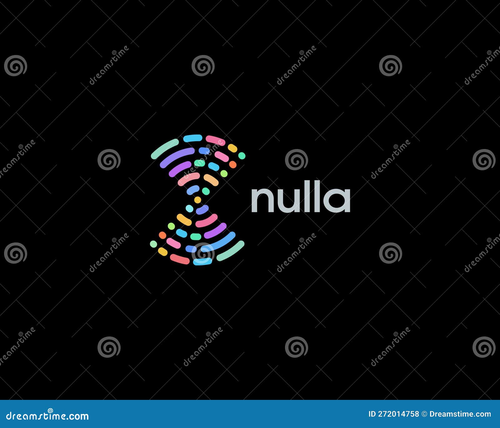 Abstract Logo from Lines and Dots. Creative Waves Sign. Universe ...