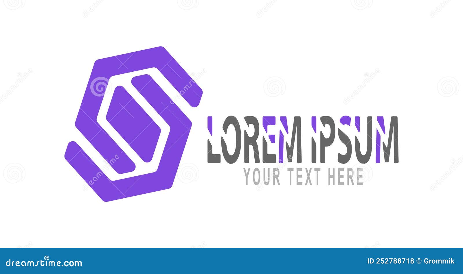 An Abstract Logo Made of an Arbitrary Shape. a Template for the ...