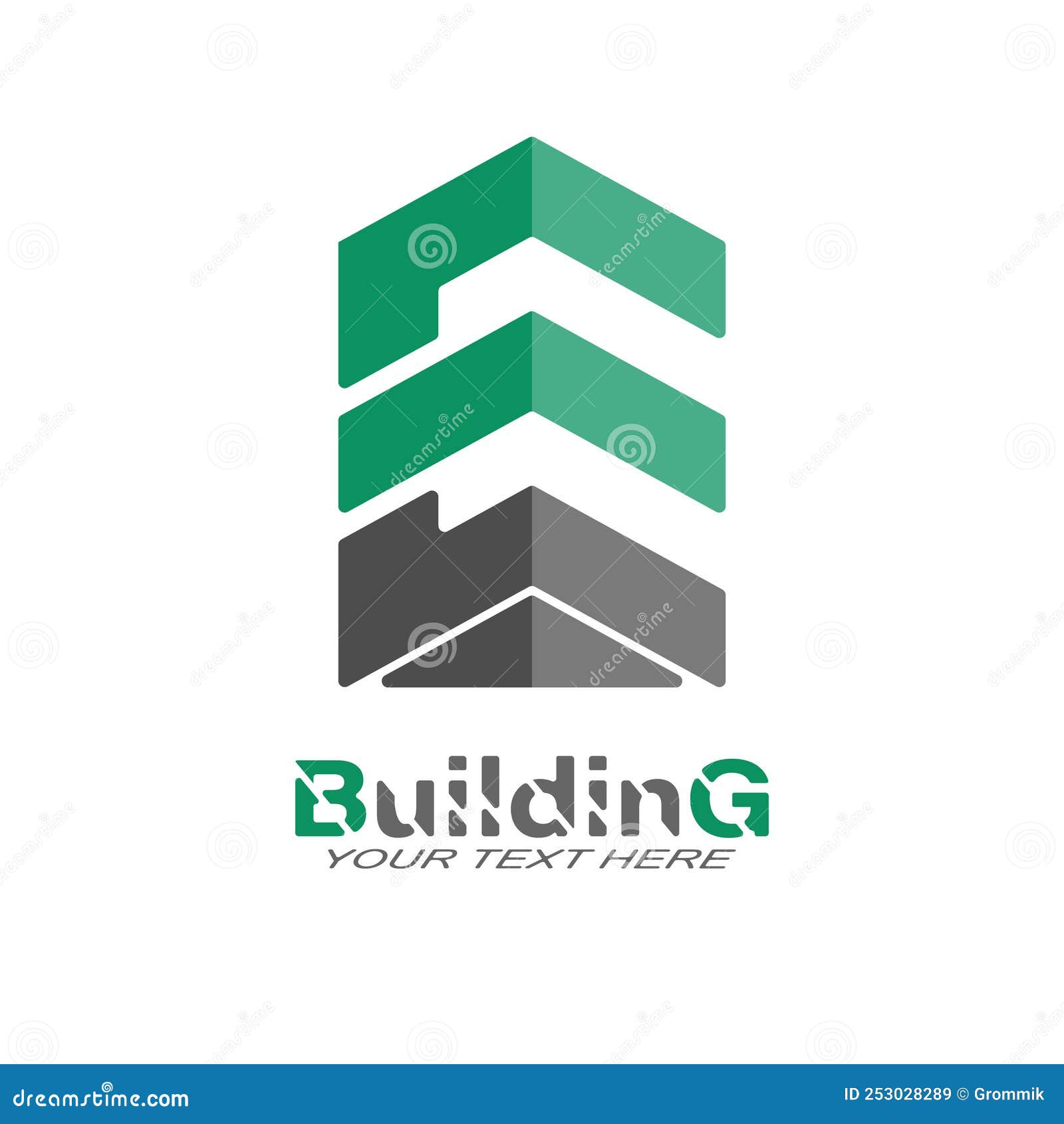 Abstract Logo Made of an Arbitrary Shape. Vector Illustration for a ...