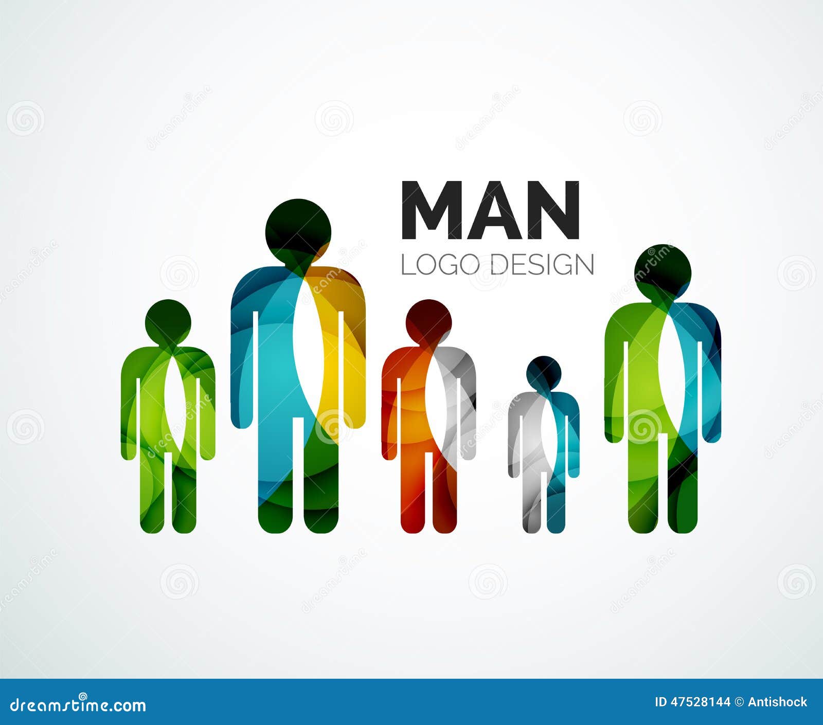 Abstract logo - man icon stock vector. Illustration of bathroom - 47528144