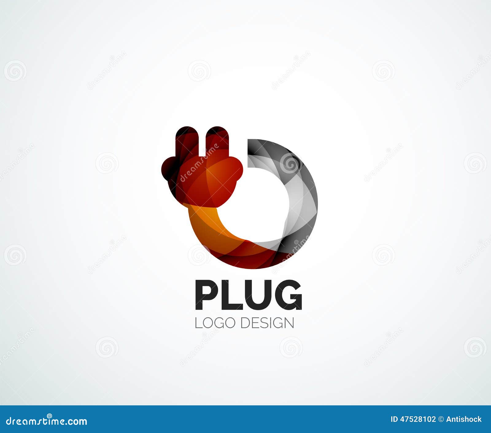 Abstract logo - plug icon stock vector. Illustration of abstract - 47528102