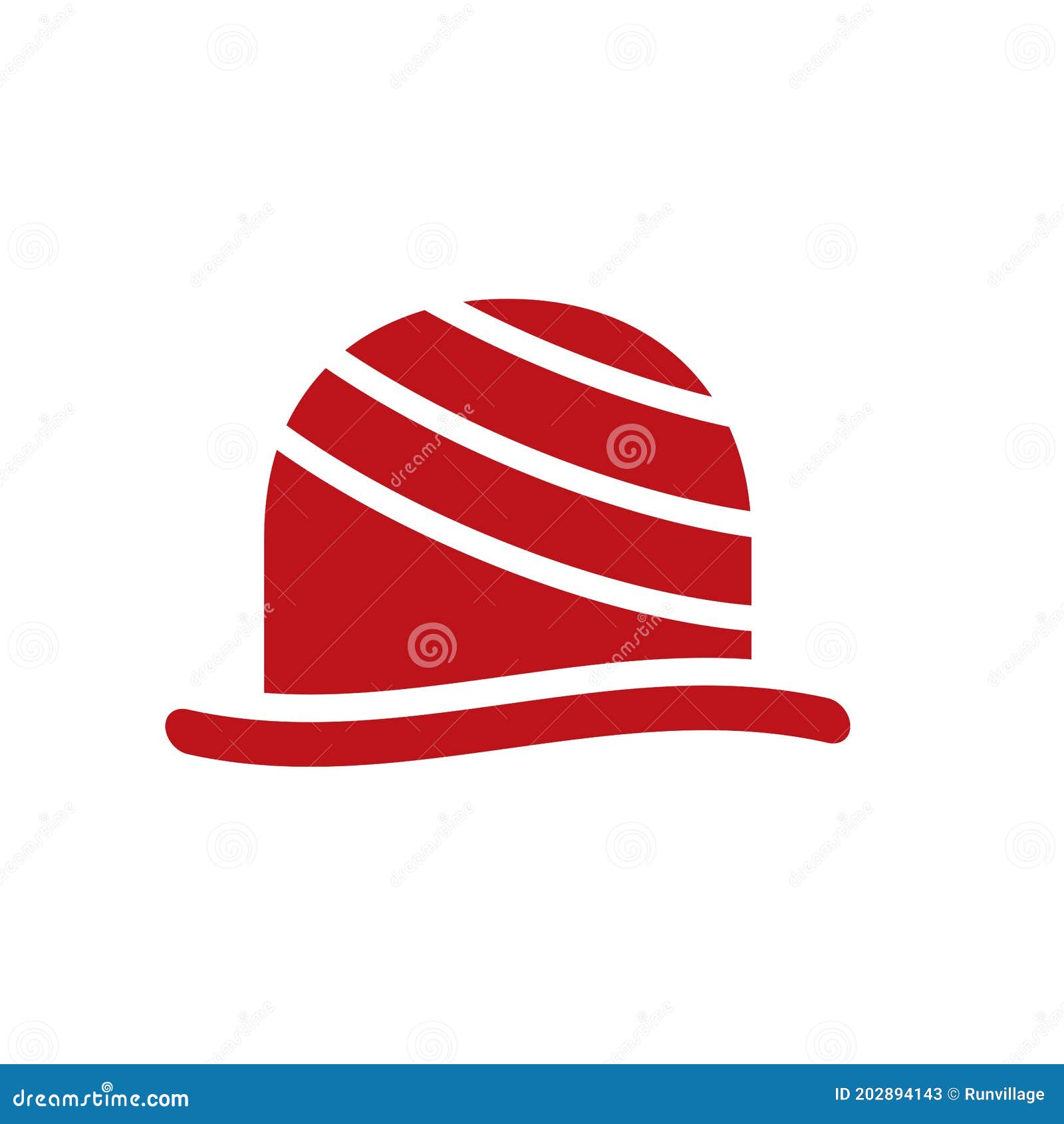 An Abstract Logo with Red Hat Icon in Vector Stock Vector ...