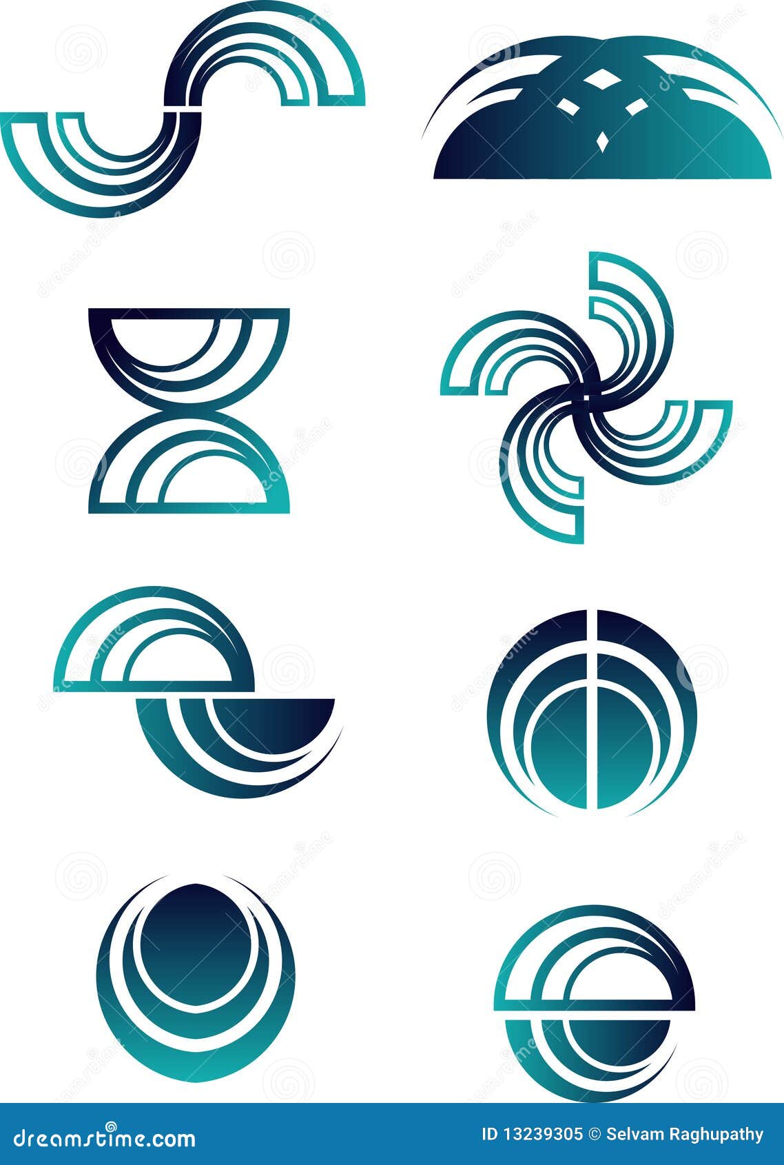 Abstract logo set stock vector. Illustration of contemporary - 13239305