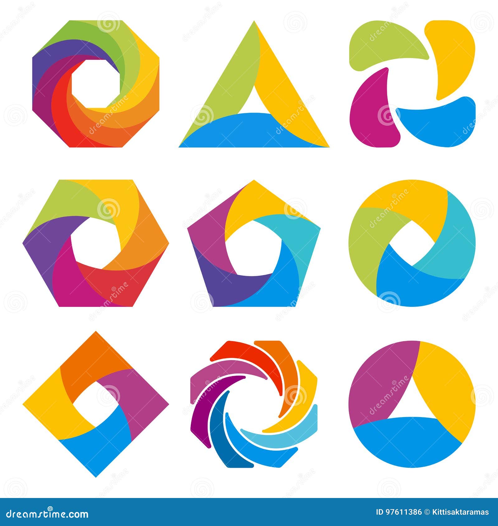 Abstract Logo Shape Design. Stock Vector - Illustration of icon ...