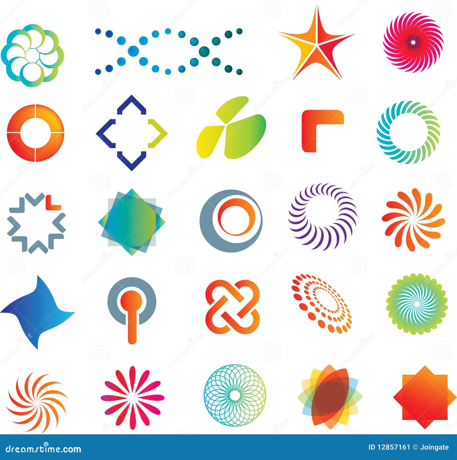 Abstract Logo Shapes Stock Image - Image: 12857161