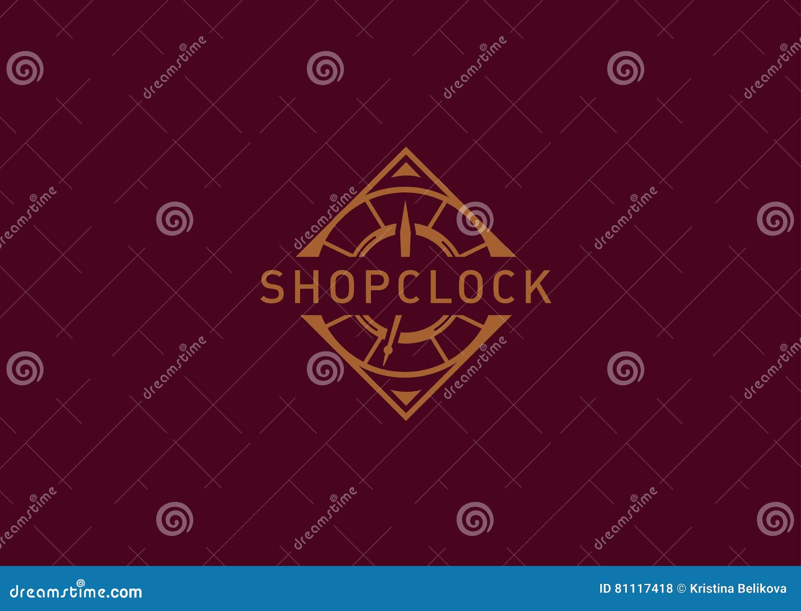 Abstract Logo for Store Hours Stock Vector - Illustration of diamond ...